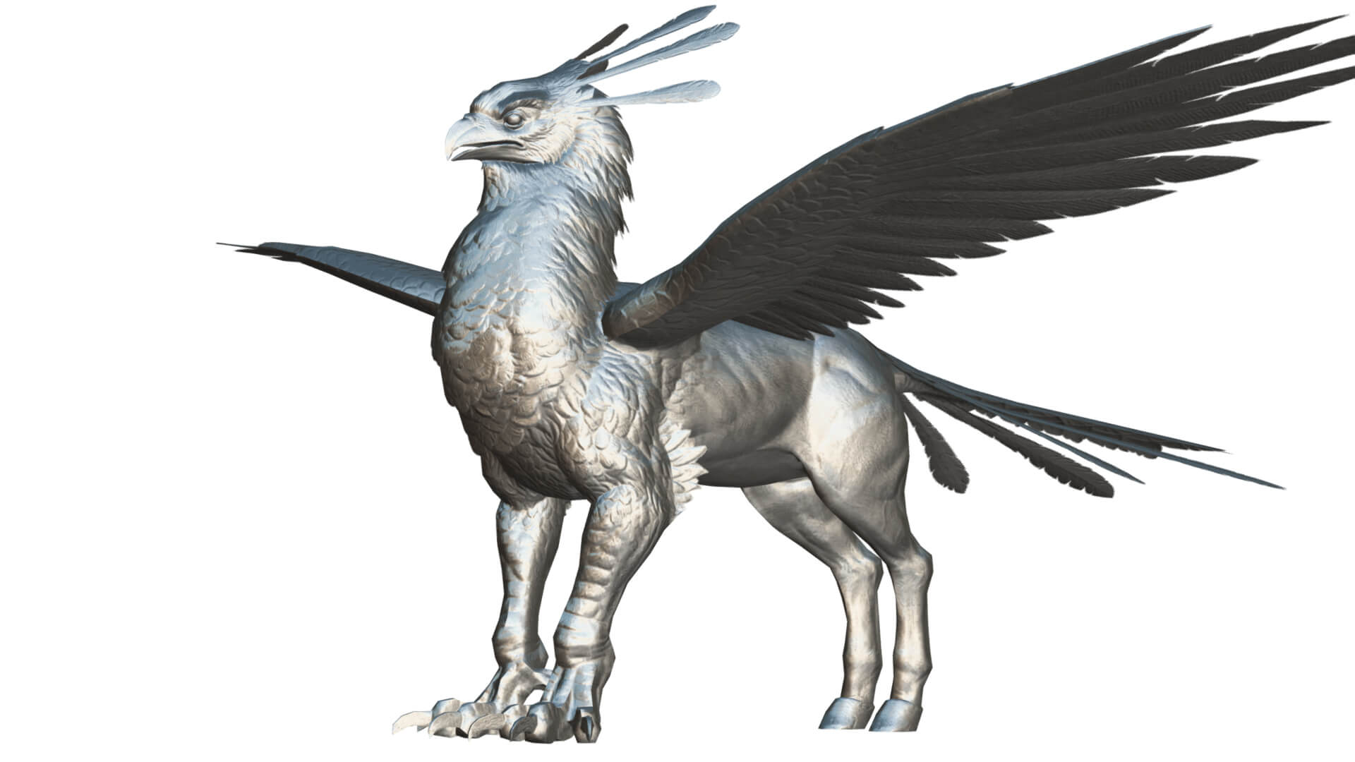 Griffon Fantasy Mythic Gryphon Monster Creature - 3D Model by LiveBook3D