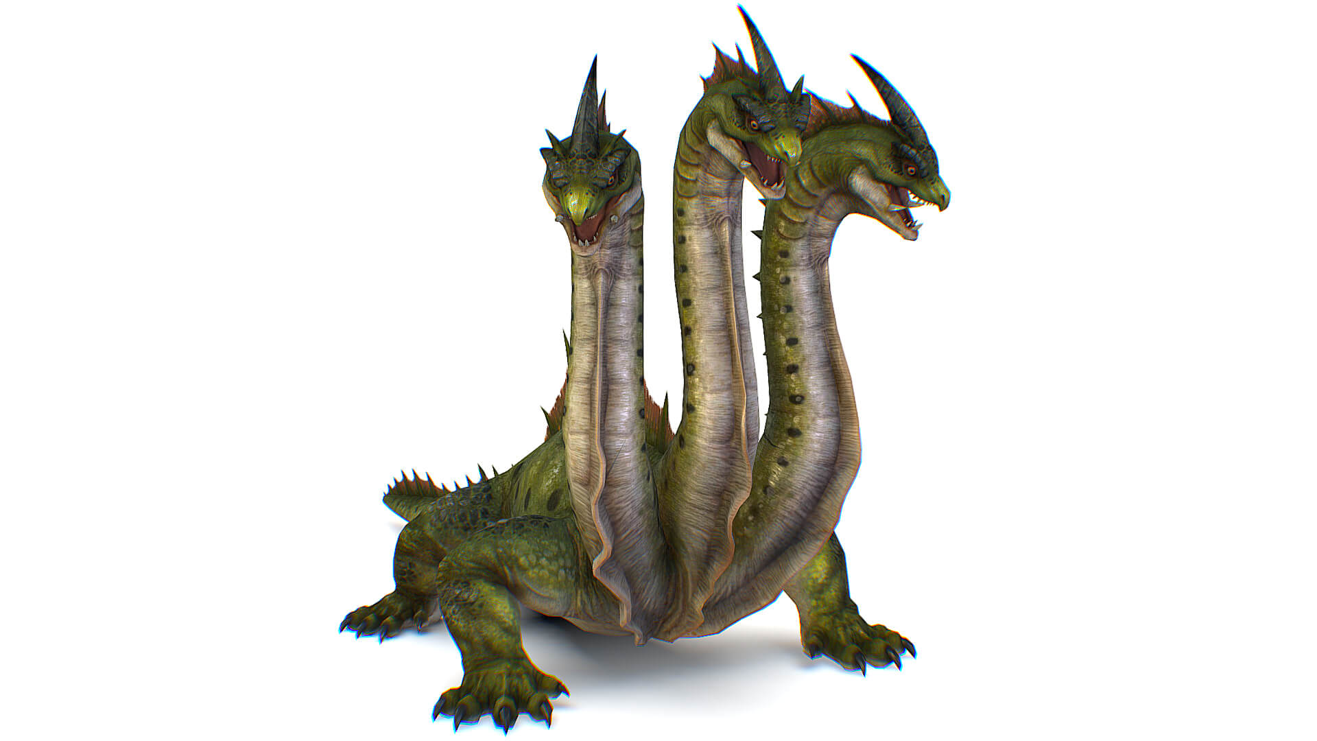 Hydra Mythical Creature Lizard Animal Legendary Reptile - 3D Model by ...