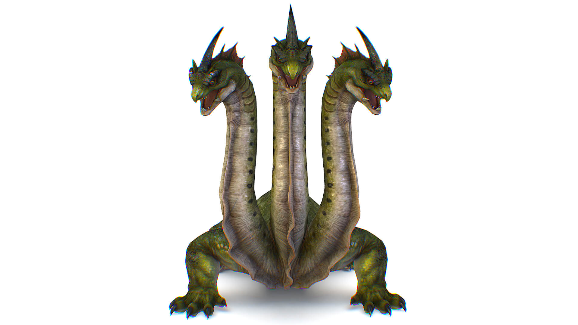 Hydra Mythical Creature Lizard Animal Legendary Reptile - 3D Model by ...
