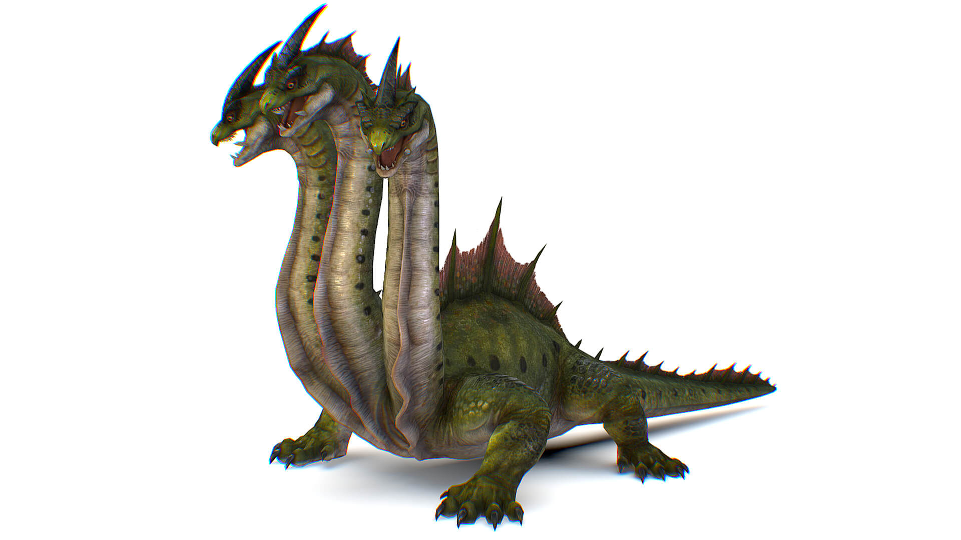 Hydra Mythical Creature Lizard Animal Legendary Reptile - 3D Model by ...