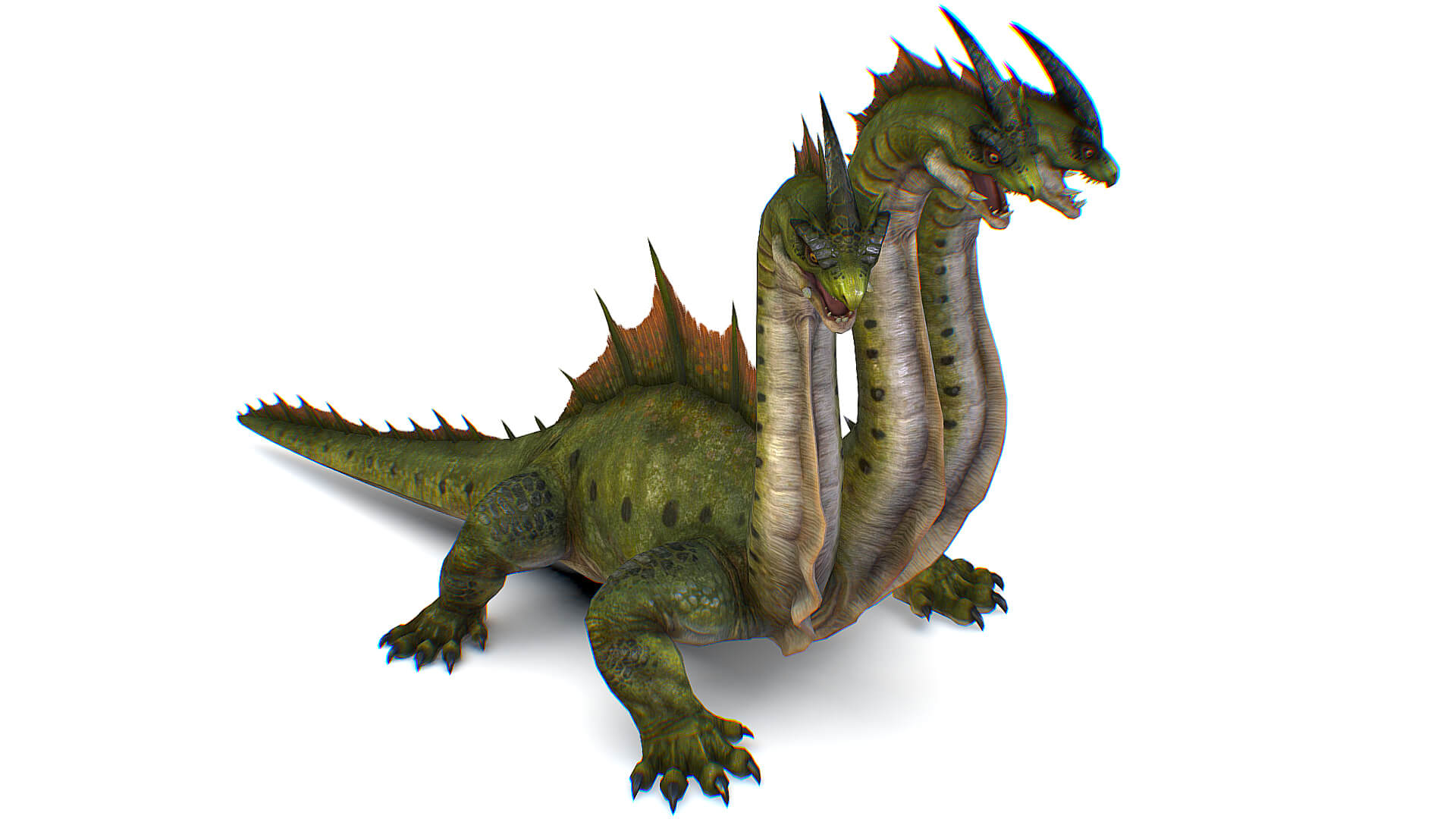 Hydra Mythical Creature Lizard Animal Legendary Reptile - 3D Model by ...