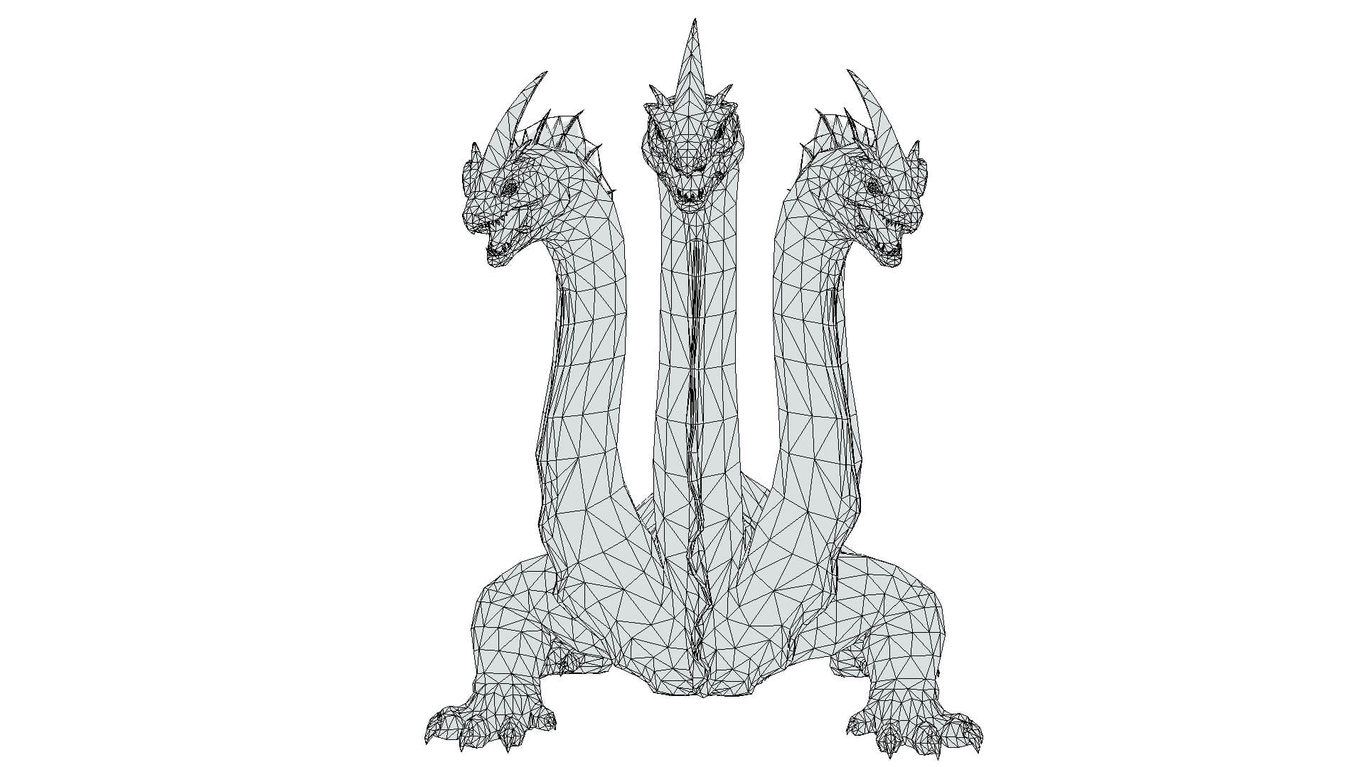 Hydra Mythical Creature Lizard Animal Legendary Reptile - 3D Model by ...
