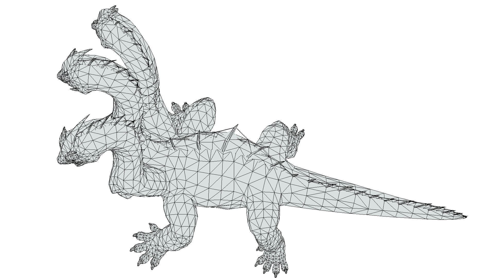 Hydra Mythical Creature Lizard Animal Legendary Reptile - 3D Model by ...