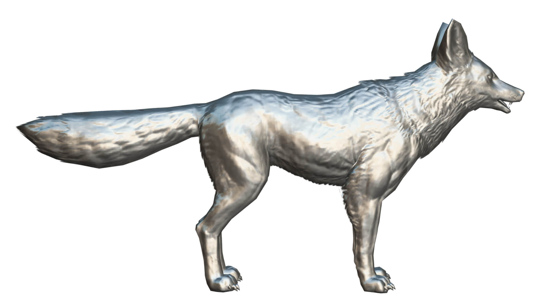 Jackal Brown Wolf Wolves Wild Animal Coyote Fox Dog - 3D Model by ...