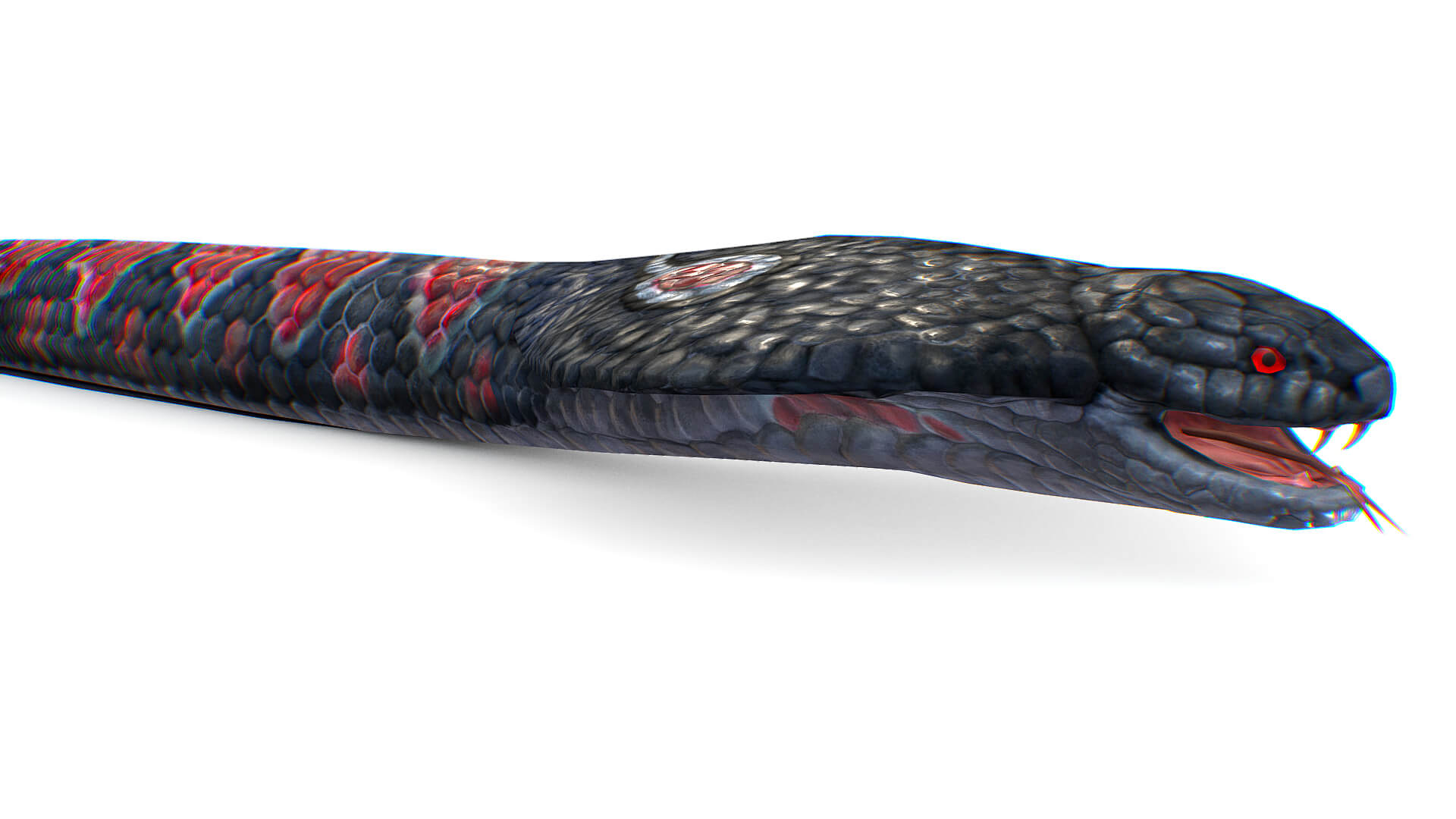 King Cobra Snake Desert Anaconda Black Python Monster 3D Mod by LiveBook3D