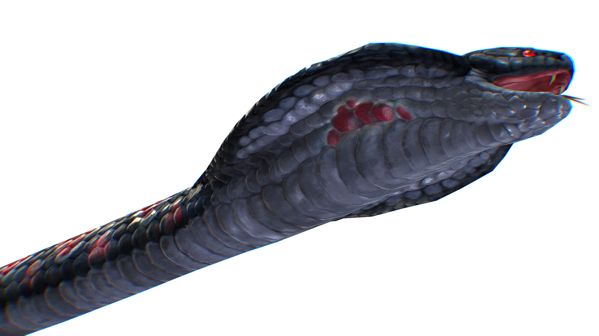 King Cobra Snake Desert Anaconda Black Python Monster 3D Mod by LiveBook3D