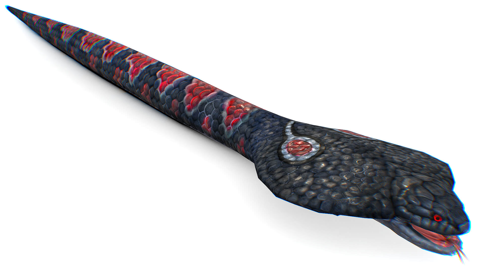 King Cobra Snake Desert Anaconda Black Python Monster 3D Mod by LiveBook3D