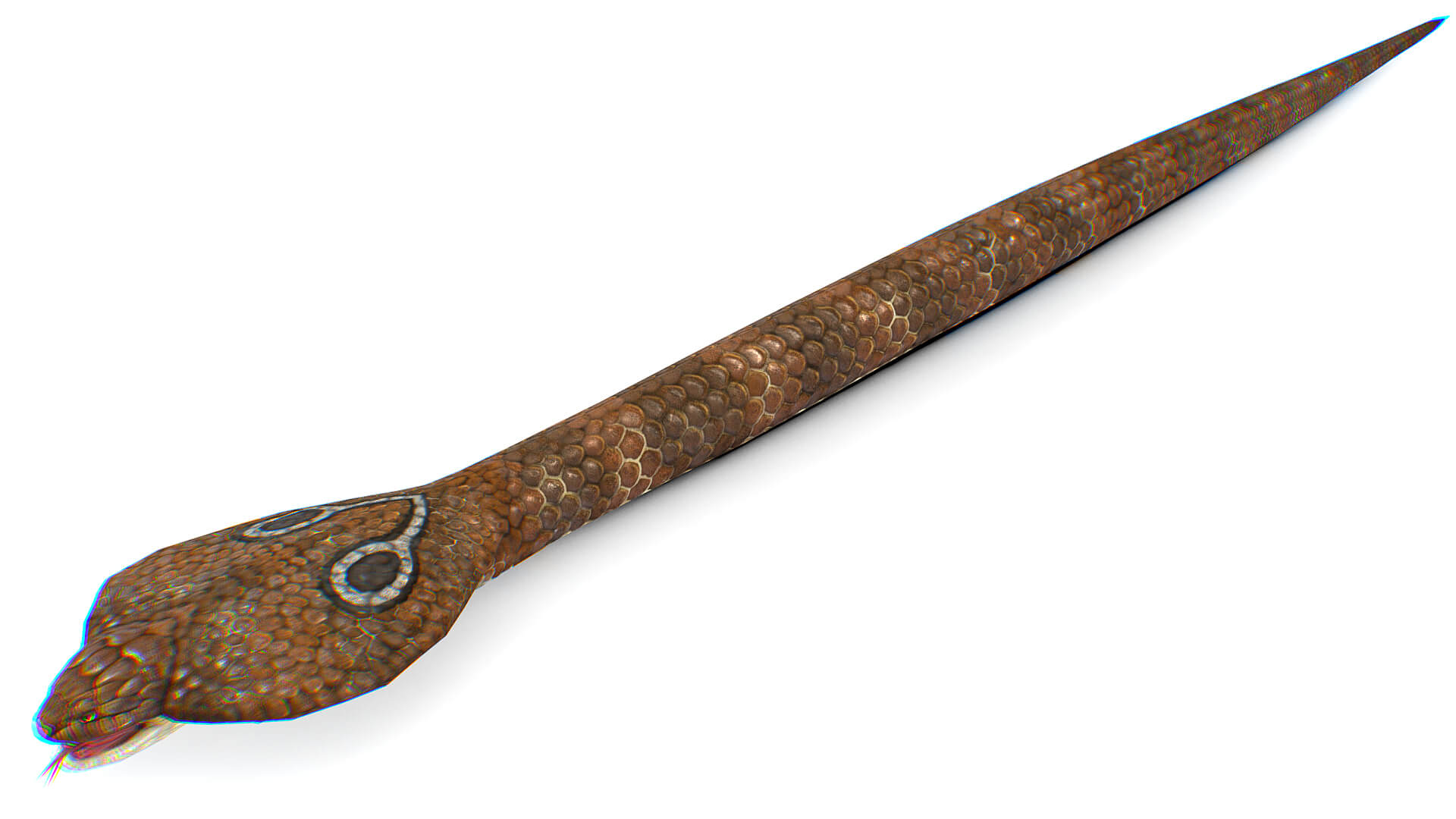 King Cobra Snake Desert Anaconda Brown Python Monster - 3D Model by ...