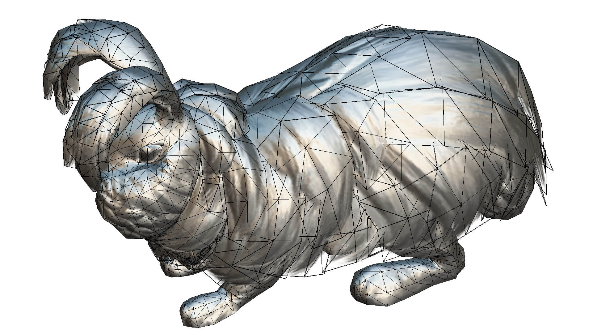 Rabbit Furry Pet Animal White Hare Mammal - 3D Model by LiveBook3D