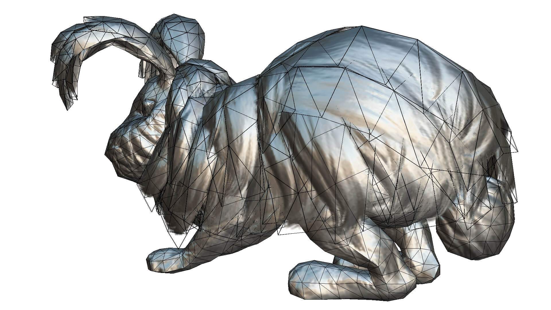 Rabbit Furry Pet Animal White Hare Mammal - 3D Model by LiveBook3D