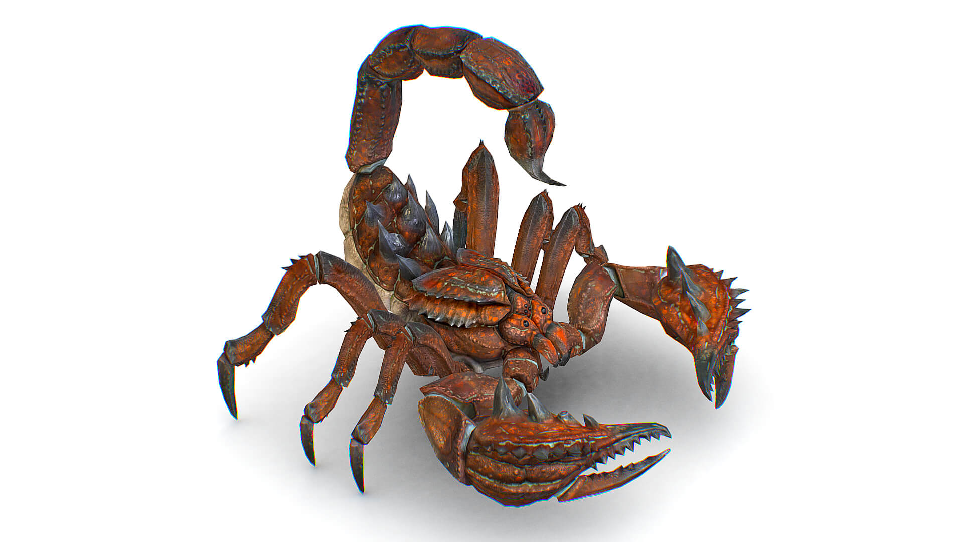 Red Giant Black Scorpion Pandinus Dictator Arthropod - 3D Model by ...
