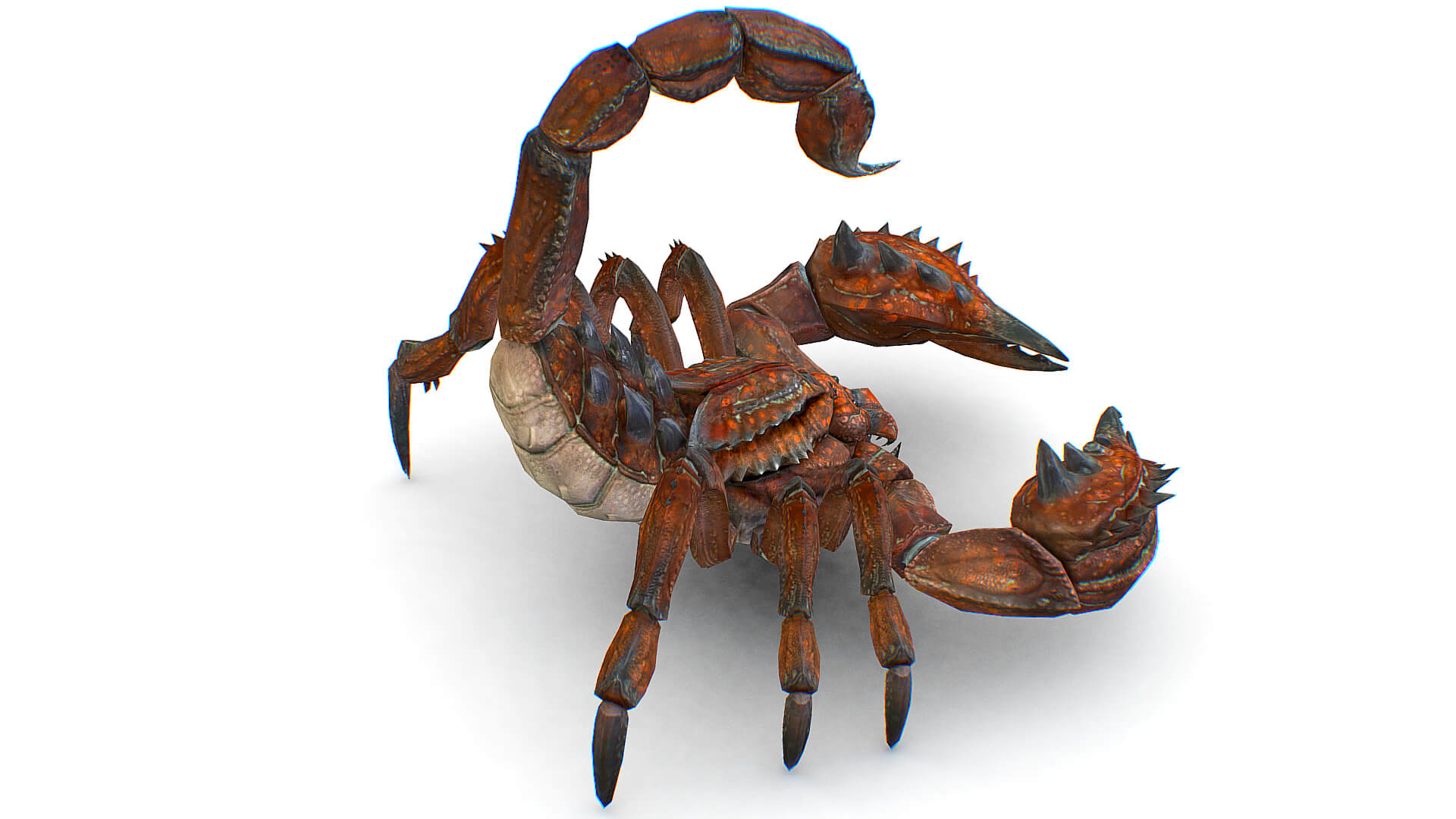 Red Giant Black Scorpion Pandinus Dictator Arthropod - 3D Model by ...
