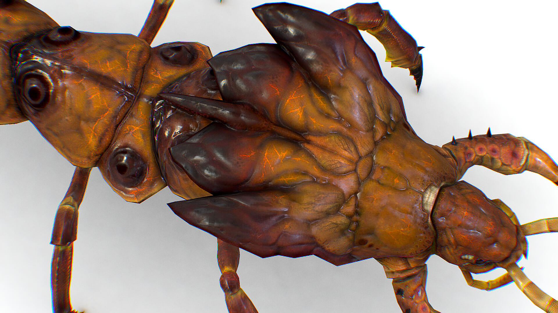 Scolopendra Gigantea Centipede Insect Animal Monster - 3D Model by ...