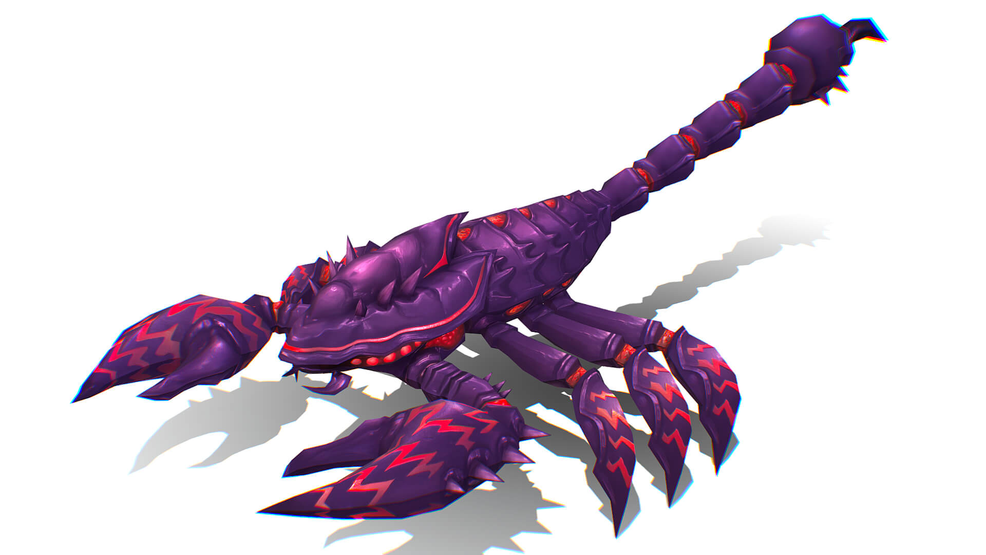 Scorpion Pandinus Dictator Arthropod Fiery-Clawed Armored 3D Model by ...