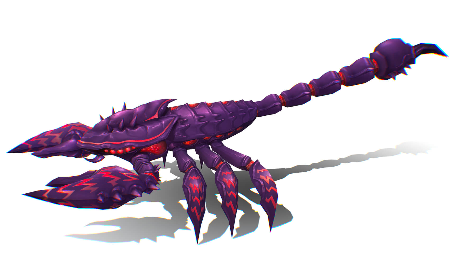 Scorpion Pandinus Dictator Arthropod Fiery-Clawed Armored 3D Model by ...