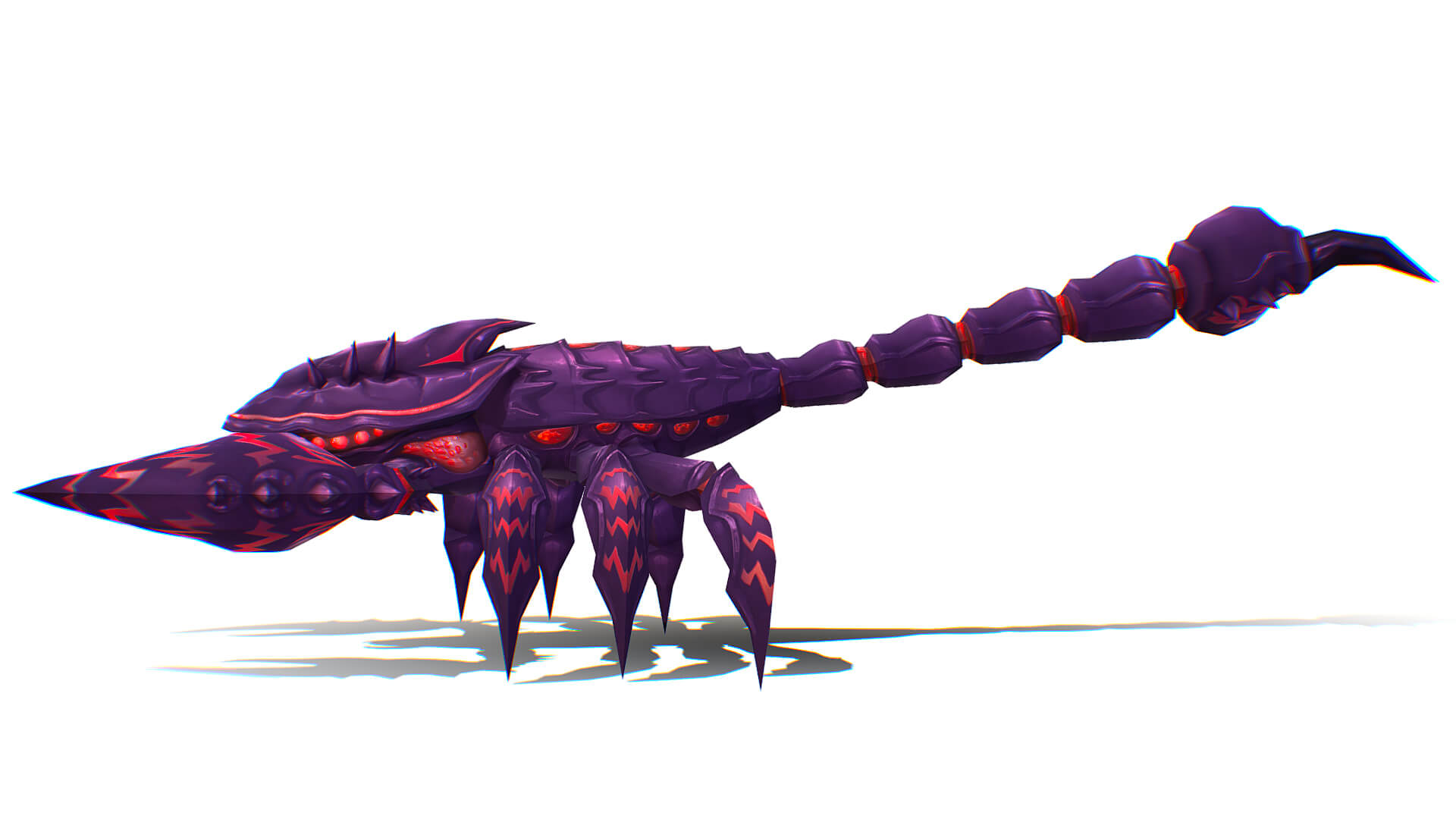 Scorpion Pandinus Dictator Arthropod Fiery-Clawed Armored 3D Model by ...