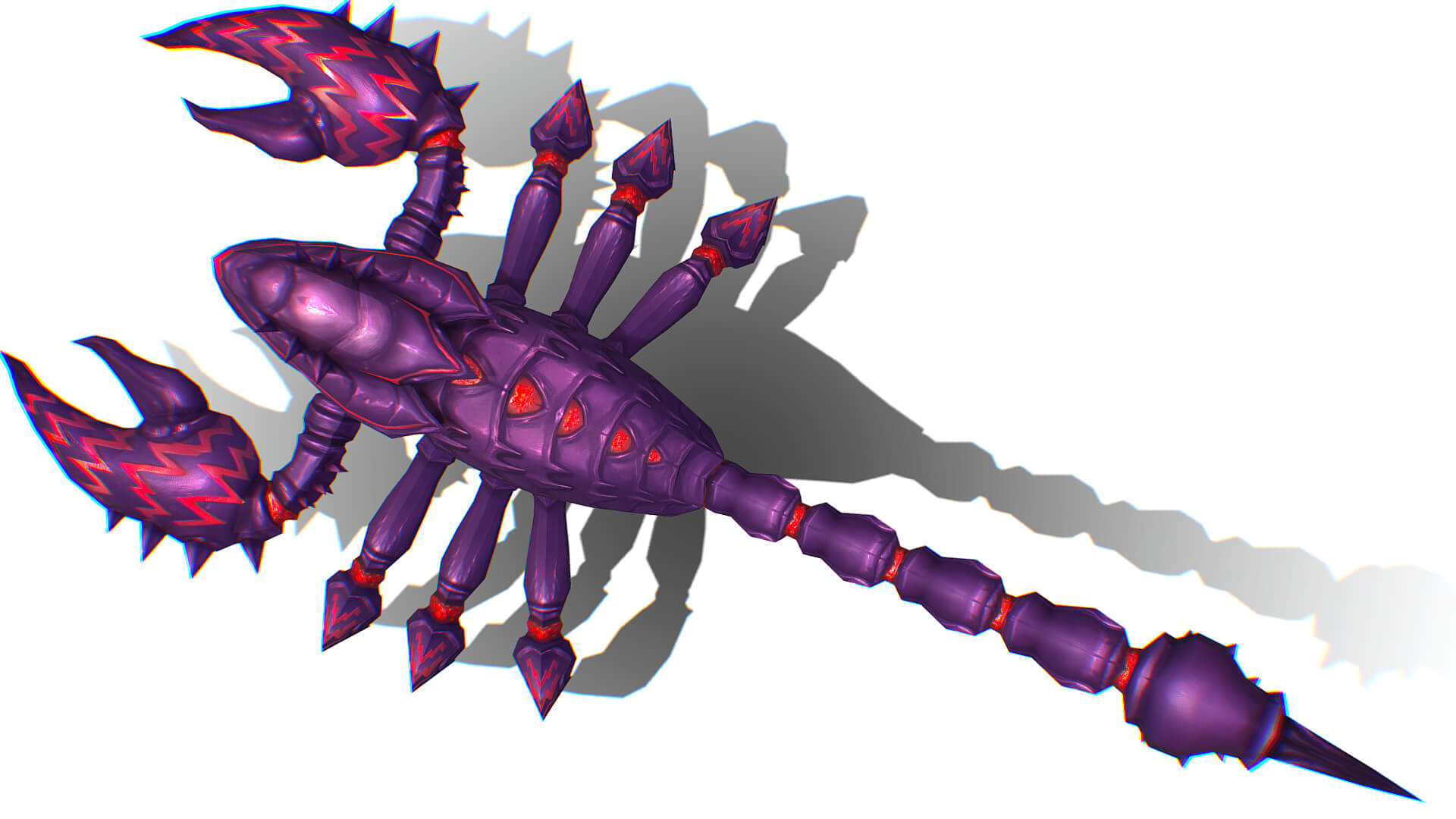Scorpion Pandinus Dictator Arthropod Fiery-Clawed Armored 3D Model by ...