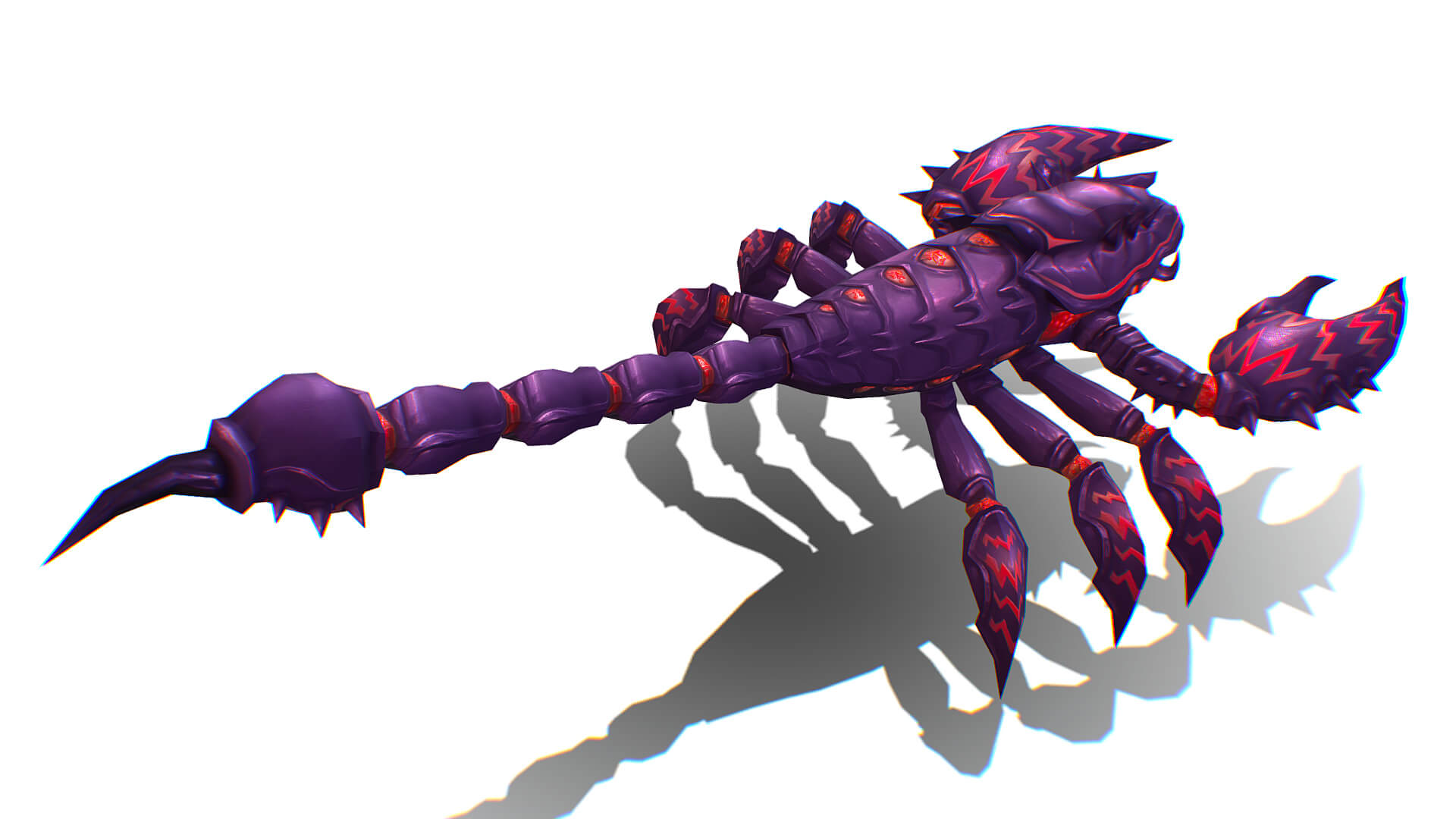 Scorpion Pandinus Dictator Arthropod Fiery-Clawed Armored 3D Model by ...