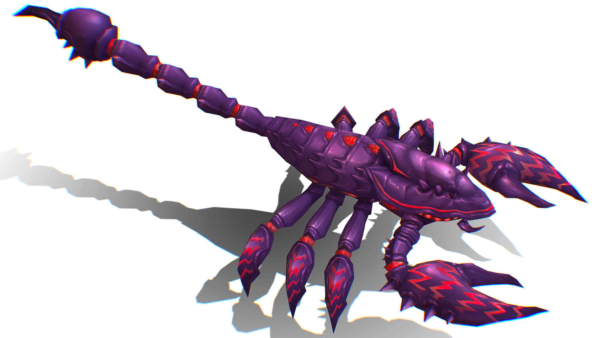 Scorpion Pandinus Dictator Arthropod Fiery-Clawed Armored 3D Model by ...