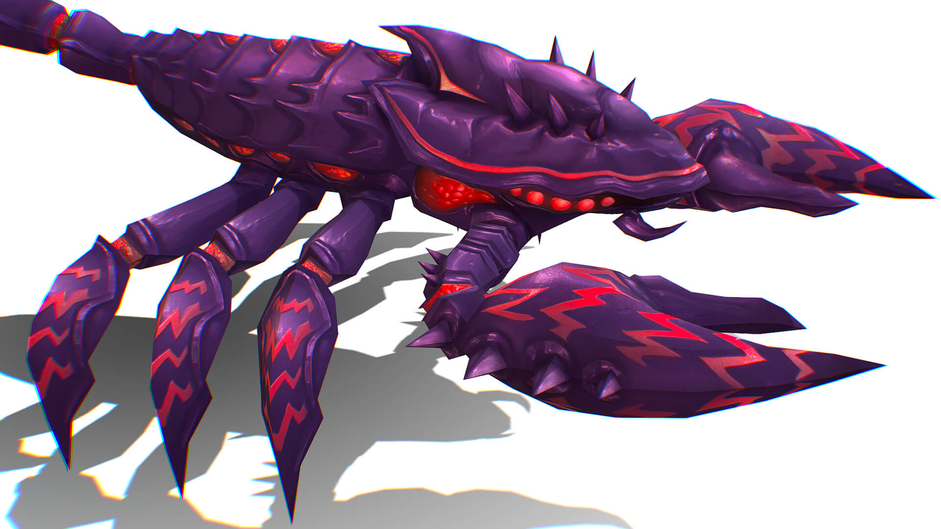 Scorpion Pandinus Dictator Arthropod Fiery-Clawed Armored 3D Model by ...