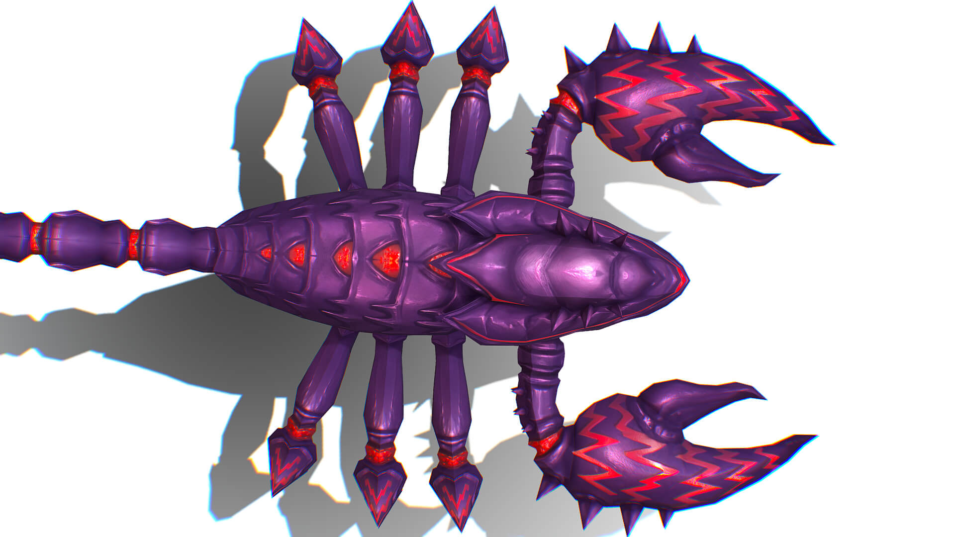 Scorpion Pandinus Dictator Arthropod Fiery-Clawed Armored 3D Model by ...
