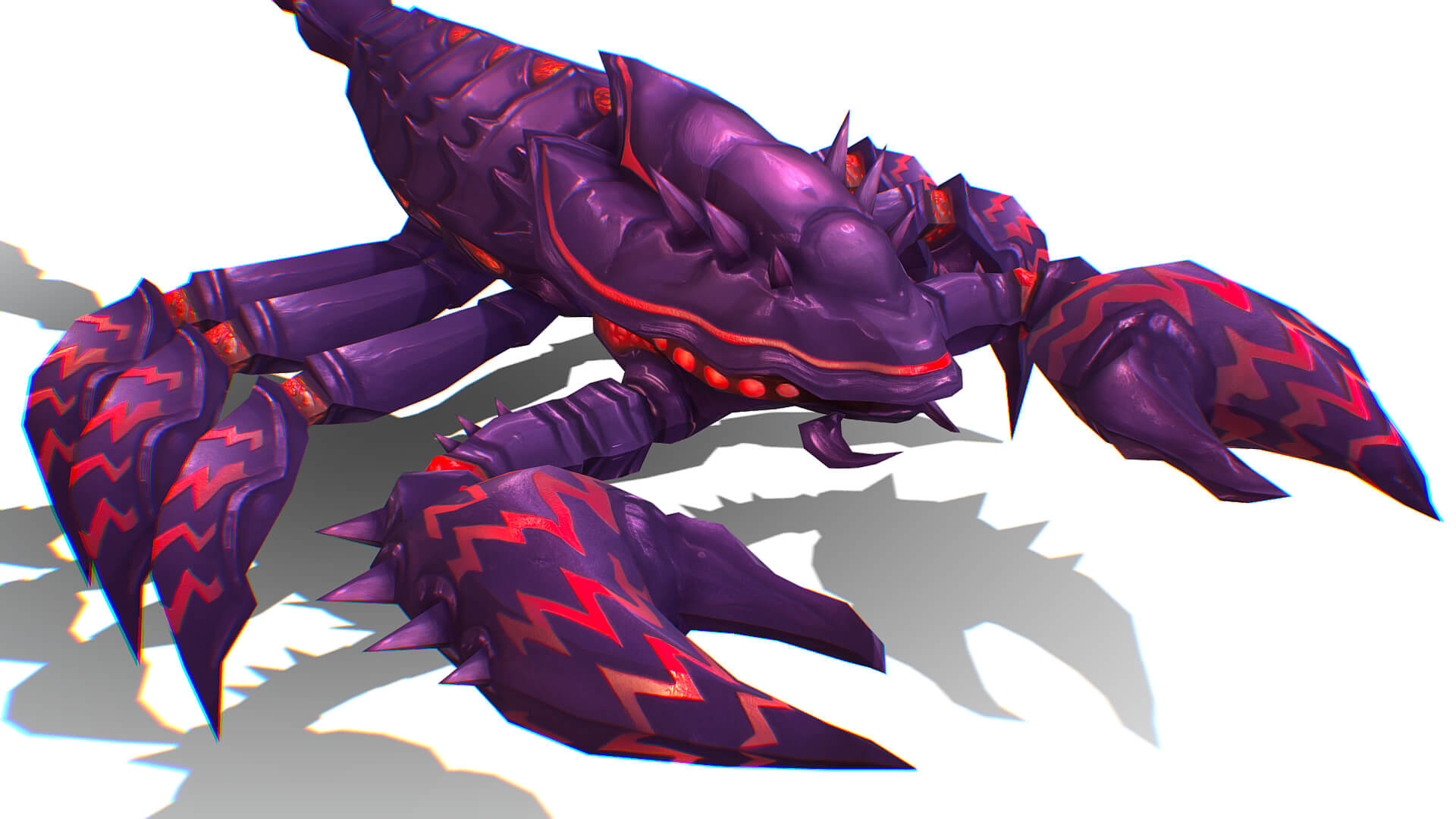 Scorpion Pandinus Dictator Arthropod Fiery-Clawed Armored 3D Model by ...