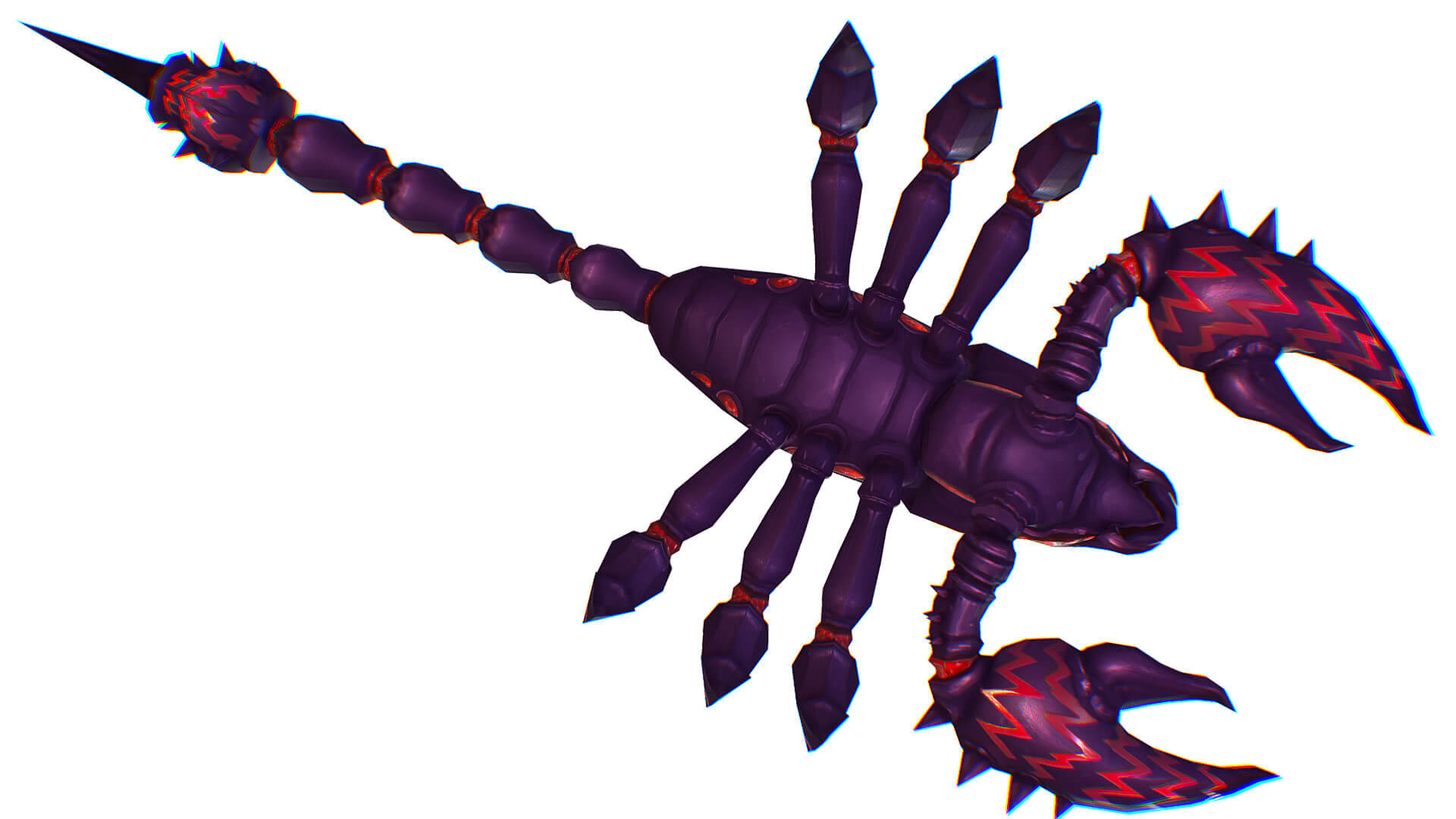 Scorpion Pandinus Dictator Arthropod Fiery-Clawed Armored 3D Model by ...