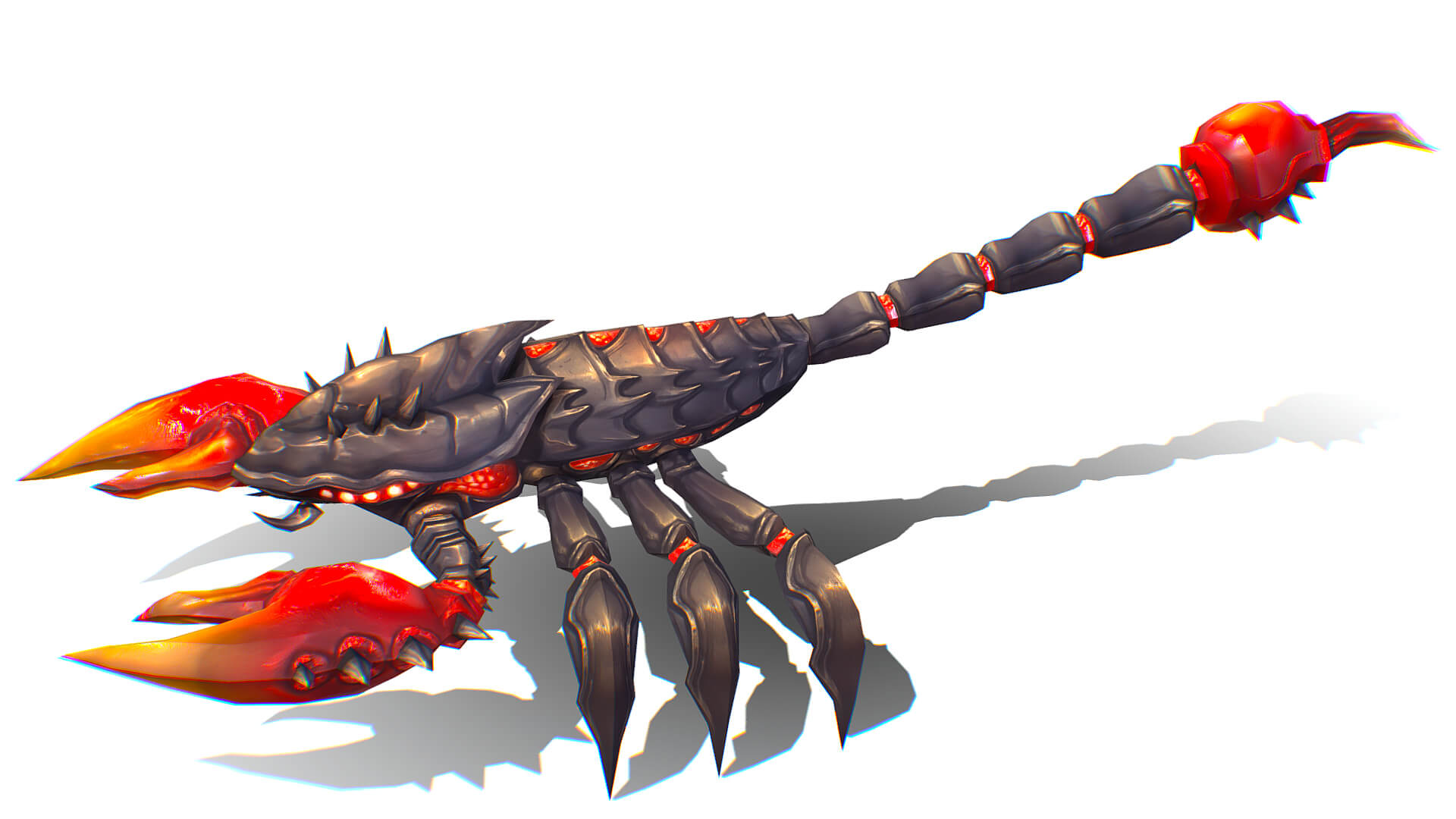 Scorpion Pandinus Dictator Arthropod Fiery-Clawed Armored 3D Model by ...