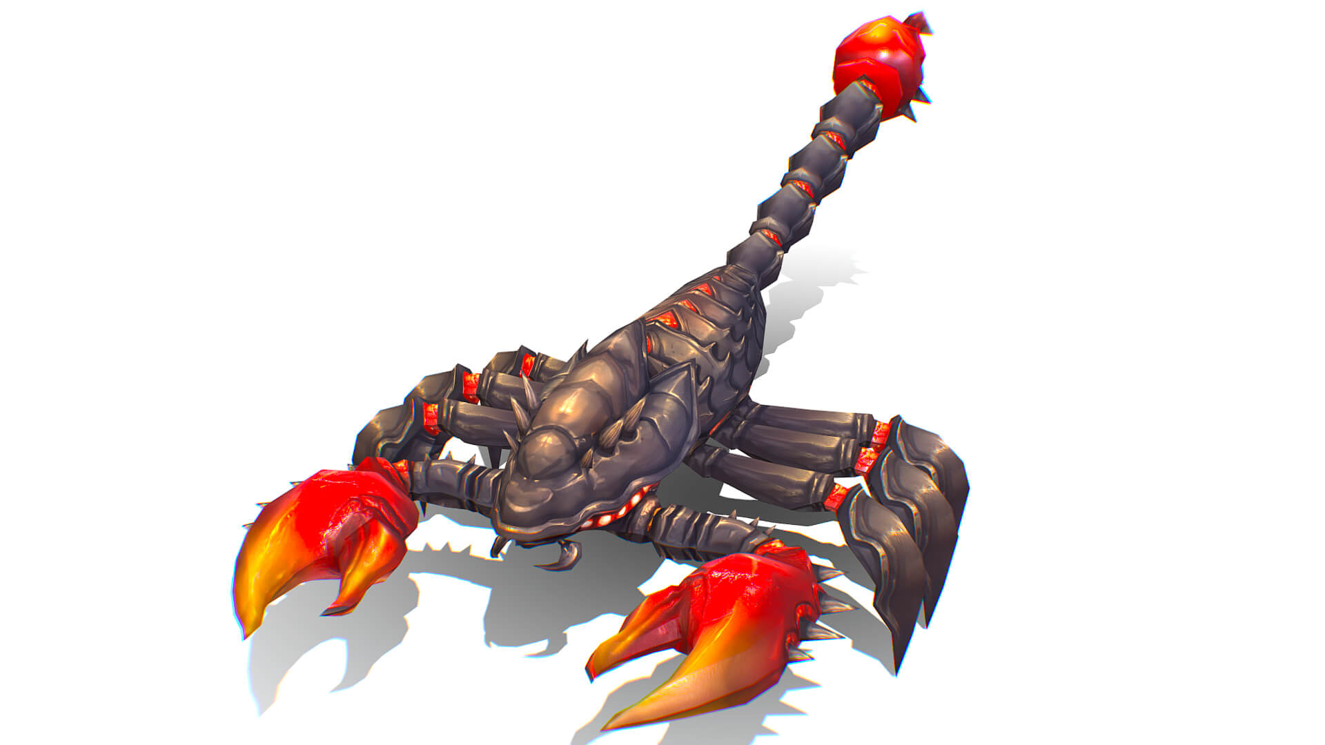 Scorpion Pandinus Dictator Arthropod Fiery-Clawed Armored 3D Model by ...