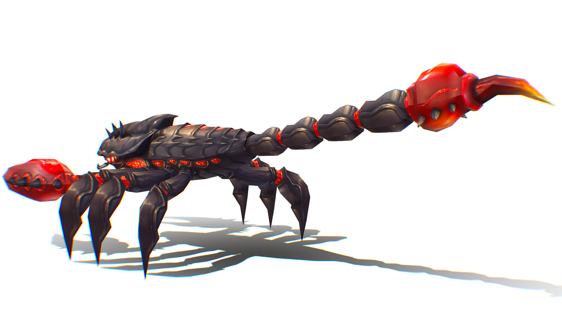 Scorpion Pandinus Dictator Arthropod Fiery-Clawed Armored 3D Model by ...