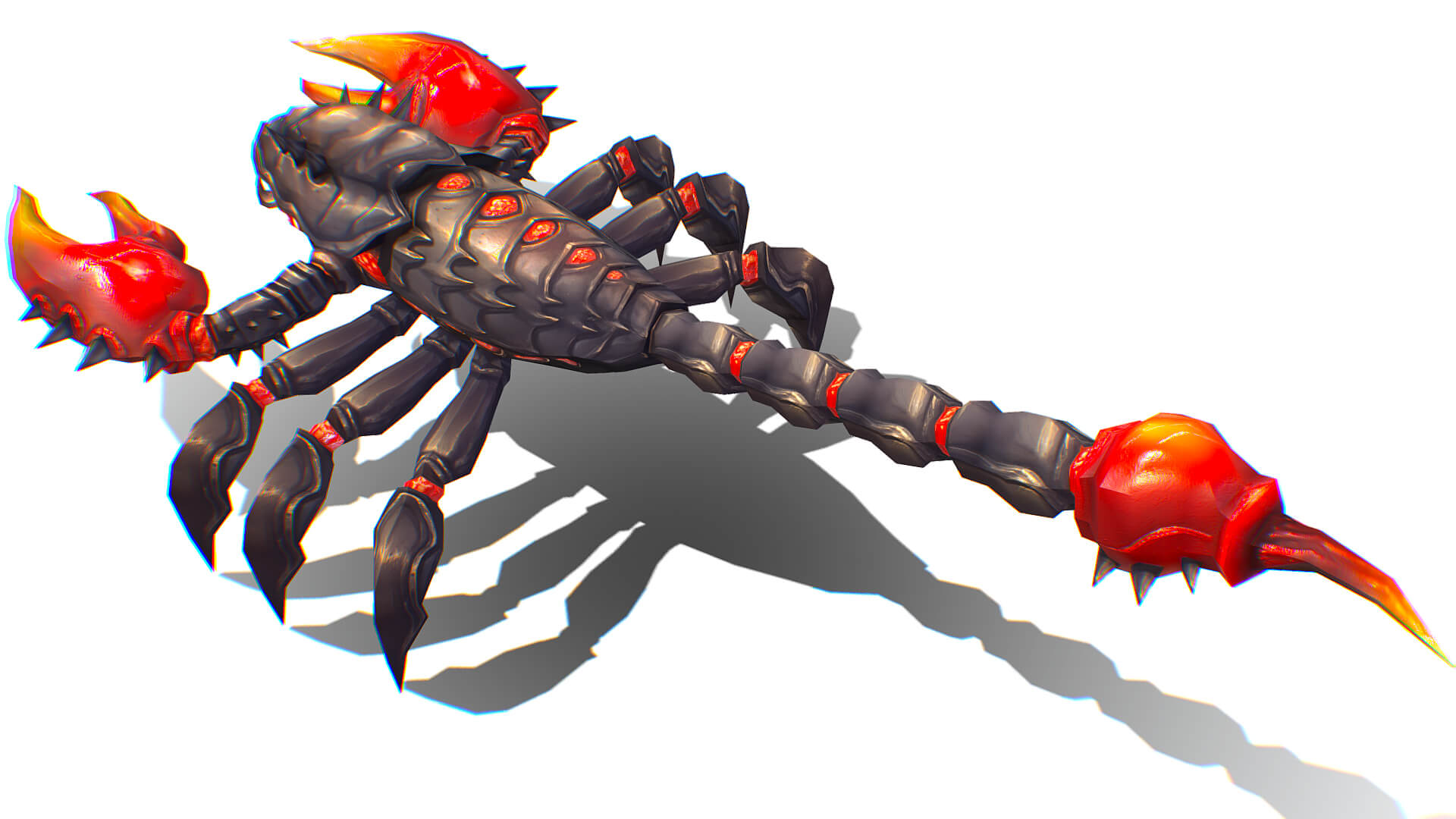 Scorpion Pandinus Dictator Arthropod Fiery-Clawed Armored 3D Model by ...