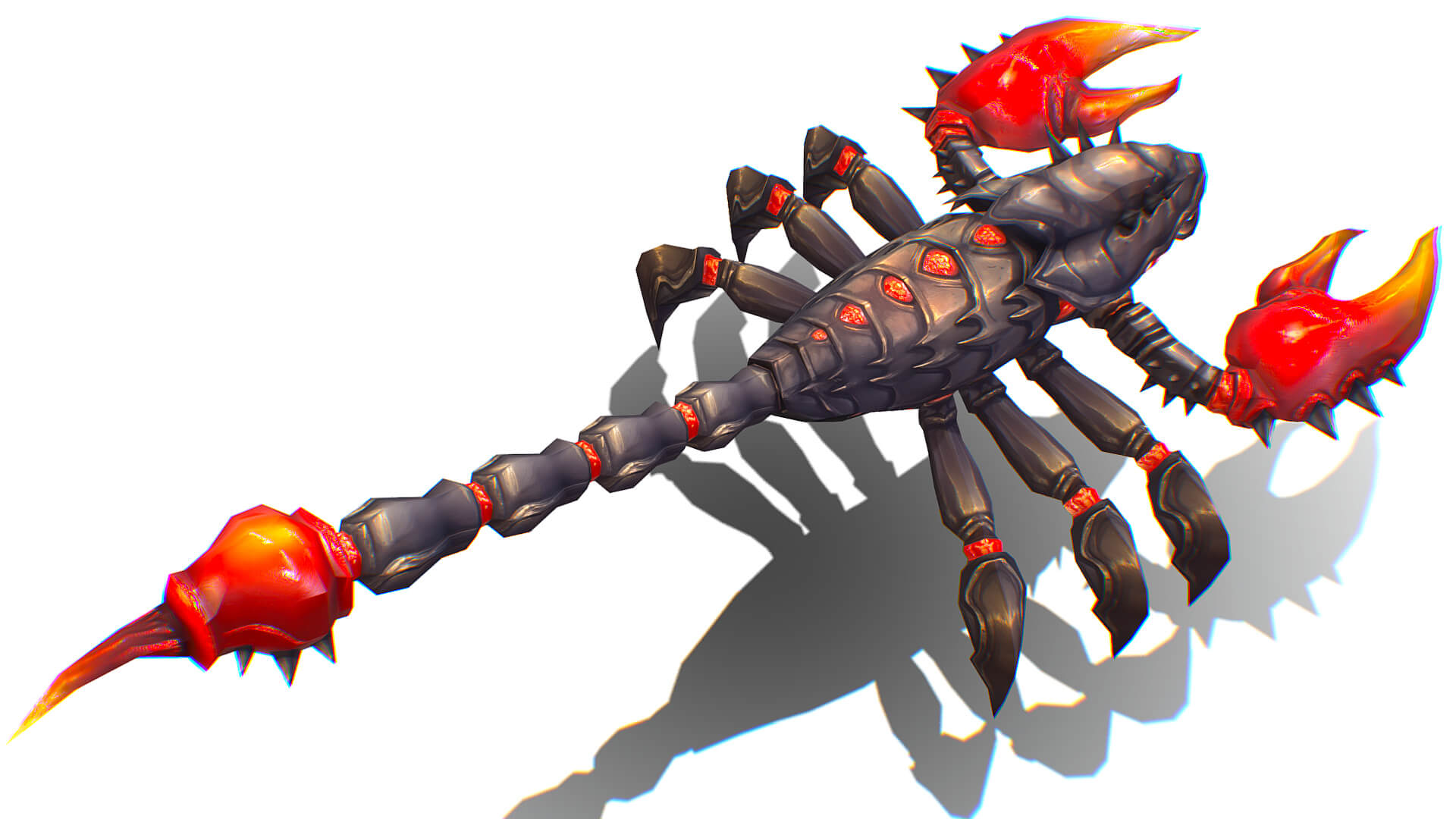 Scorpion Pandinus Dictator Arthropod Fiery-Clawed Armored 3D Model by ...