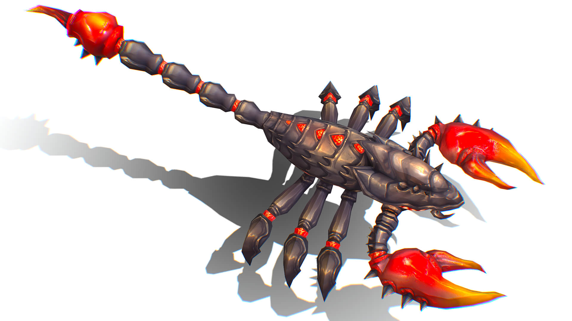 Scorpion Pandinus Dictator Arthropod Fiery-Clawed Armored 3D Model by ...