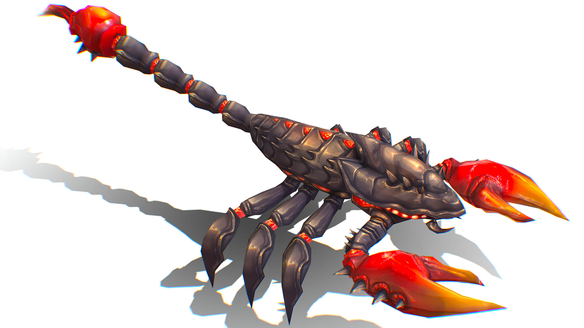 Scorpion Pandinus Dictator Arthropod Fiery-Clawed Armored 3D Model by ...