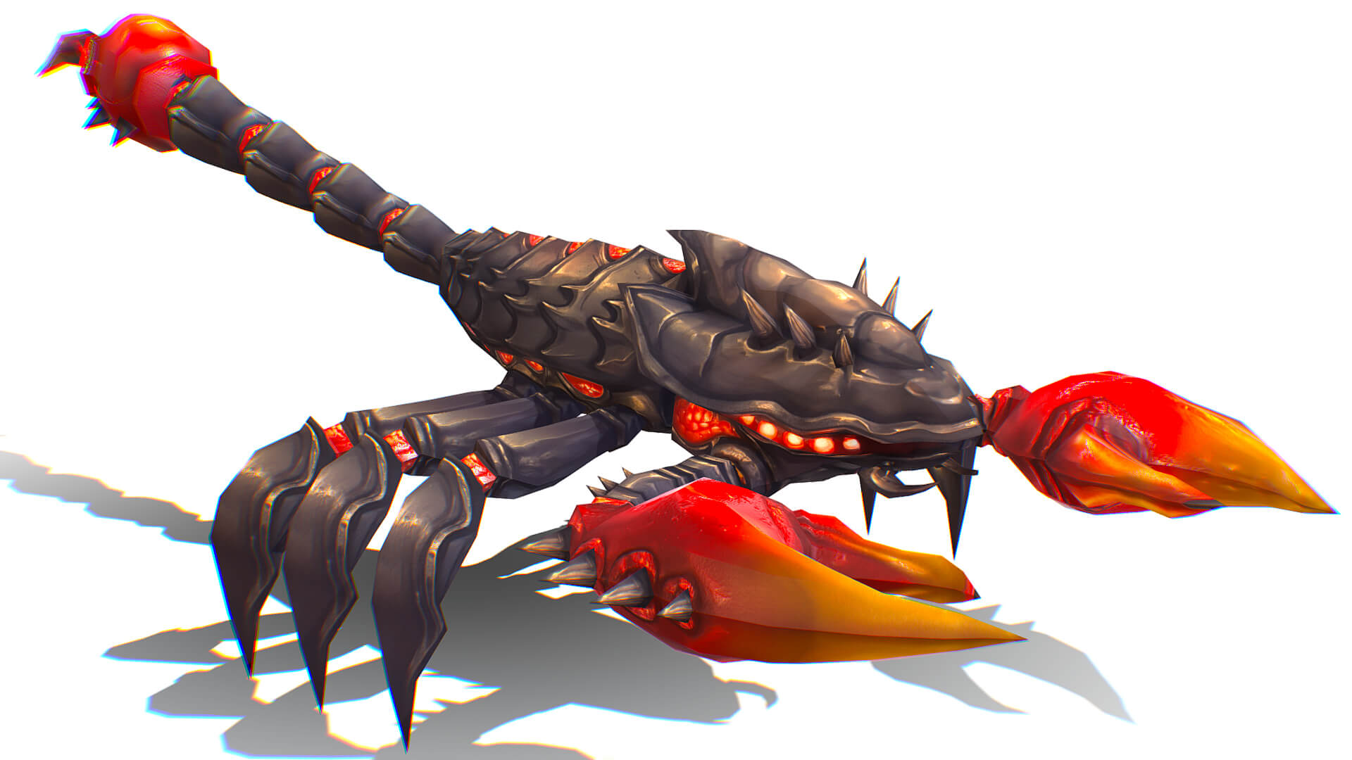Scorpion Pandinus Dictator Arthropod Fiery-Clawed Armored 3D Model by ...