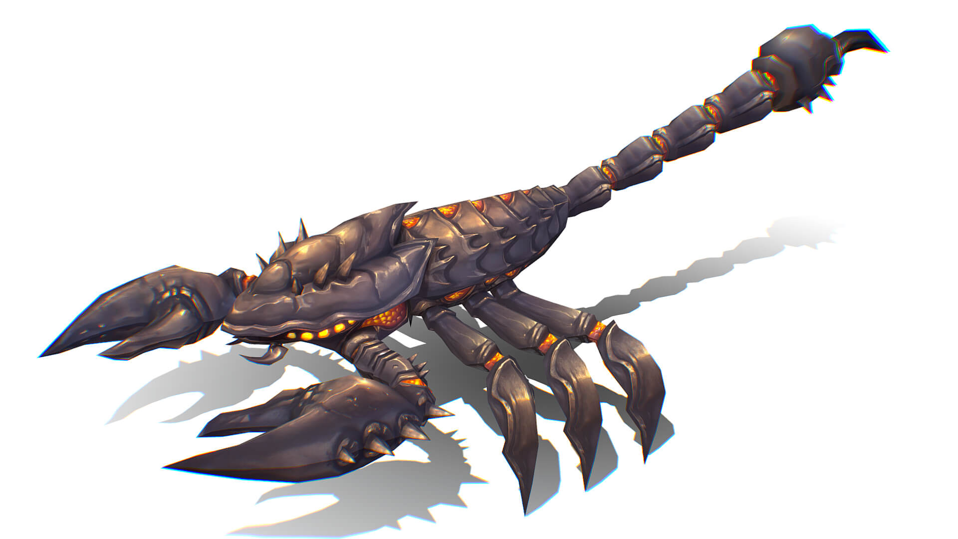 Scorpion Pandinus Dictator Arthropod Fiery-Clawed Armored 3D Model by ...