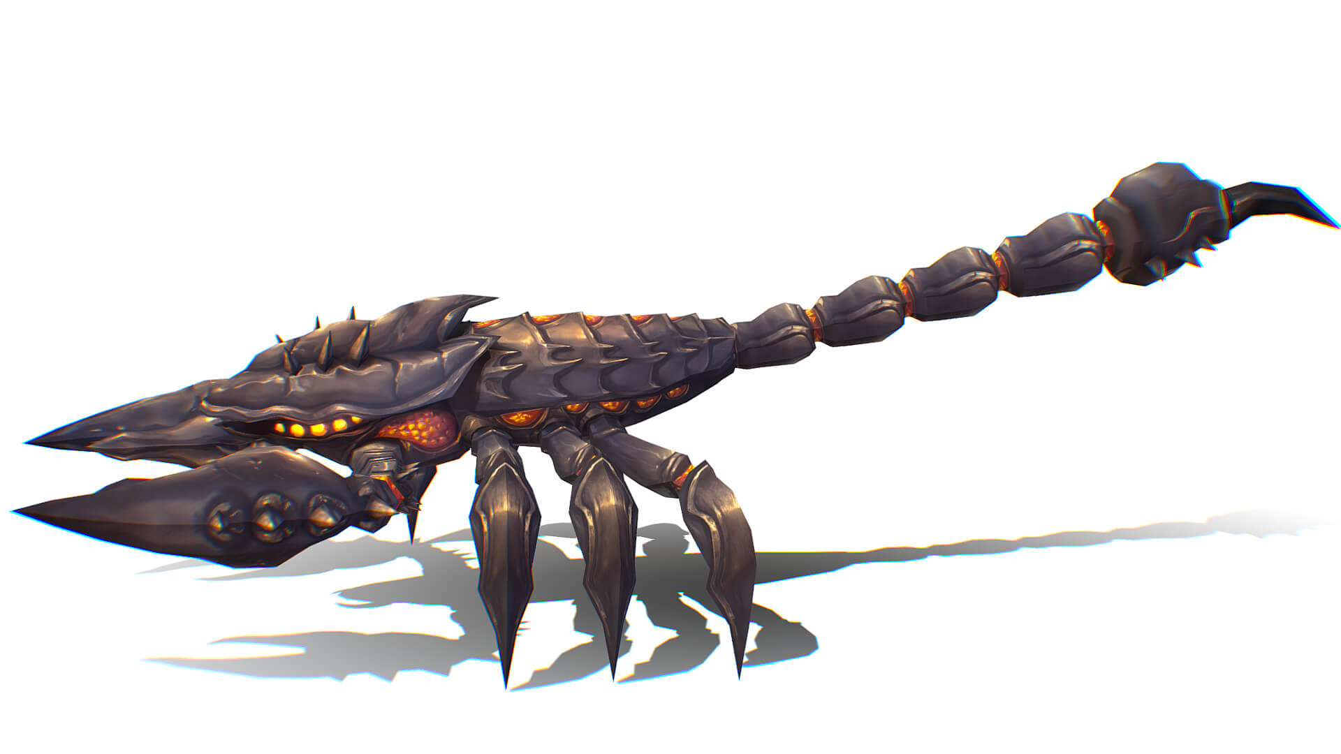Scorpion Pandinus Dictator Arthropod Fiery-Clawed Armored 3D Model by ...