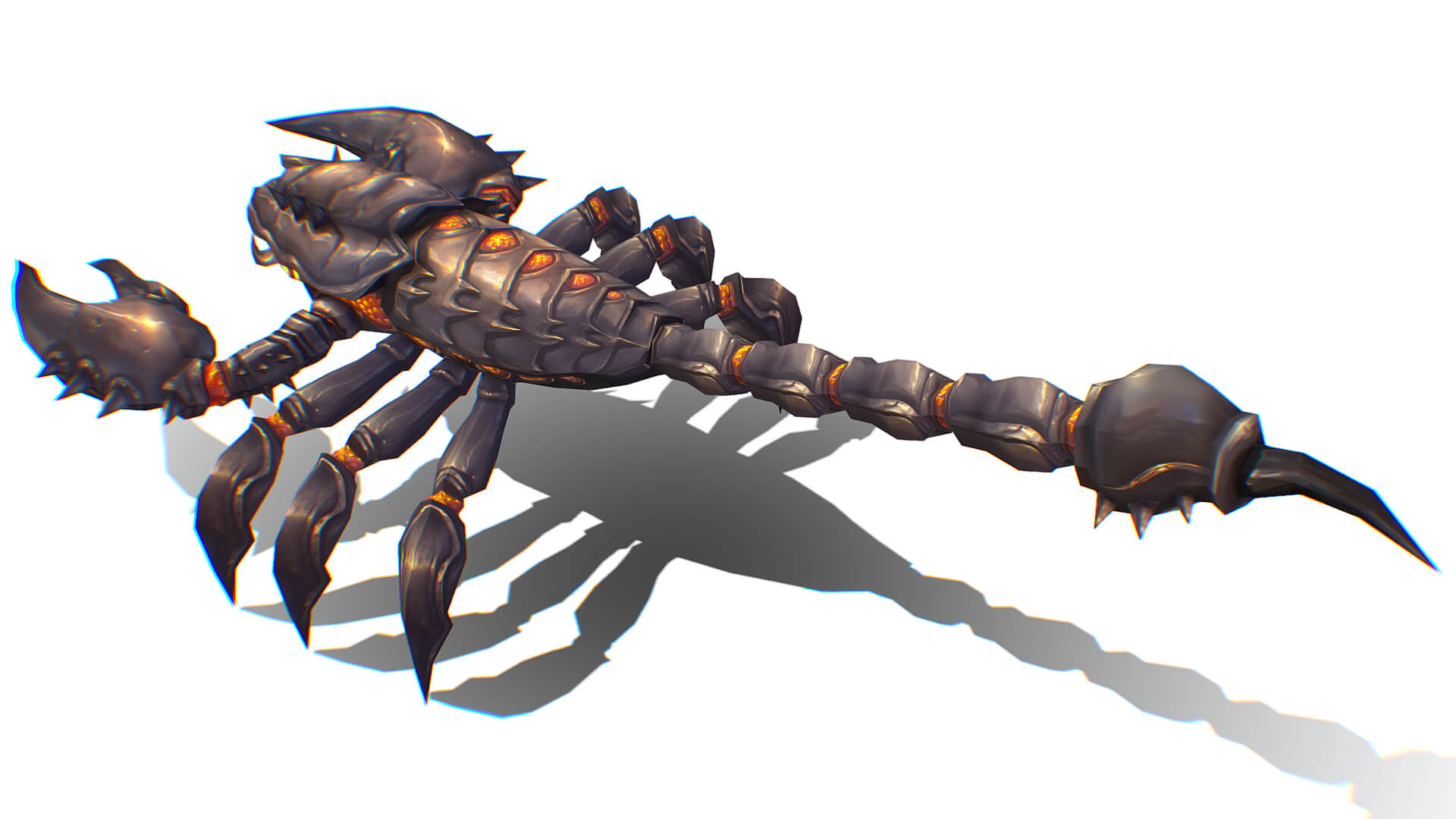 Scorpion Pandinus Dictator Arthropod Fiery-Clawed Armored 3D Model by ...