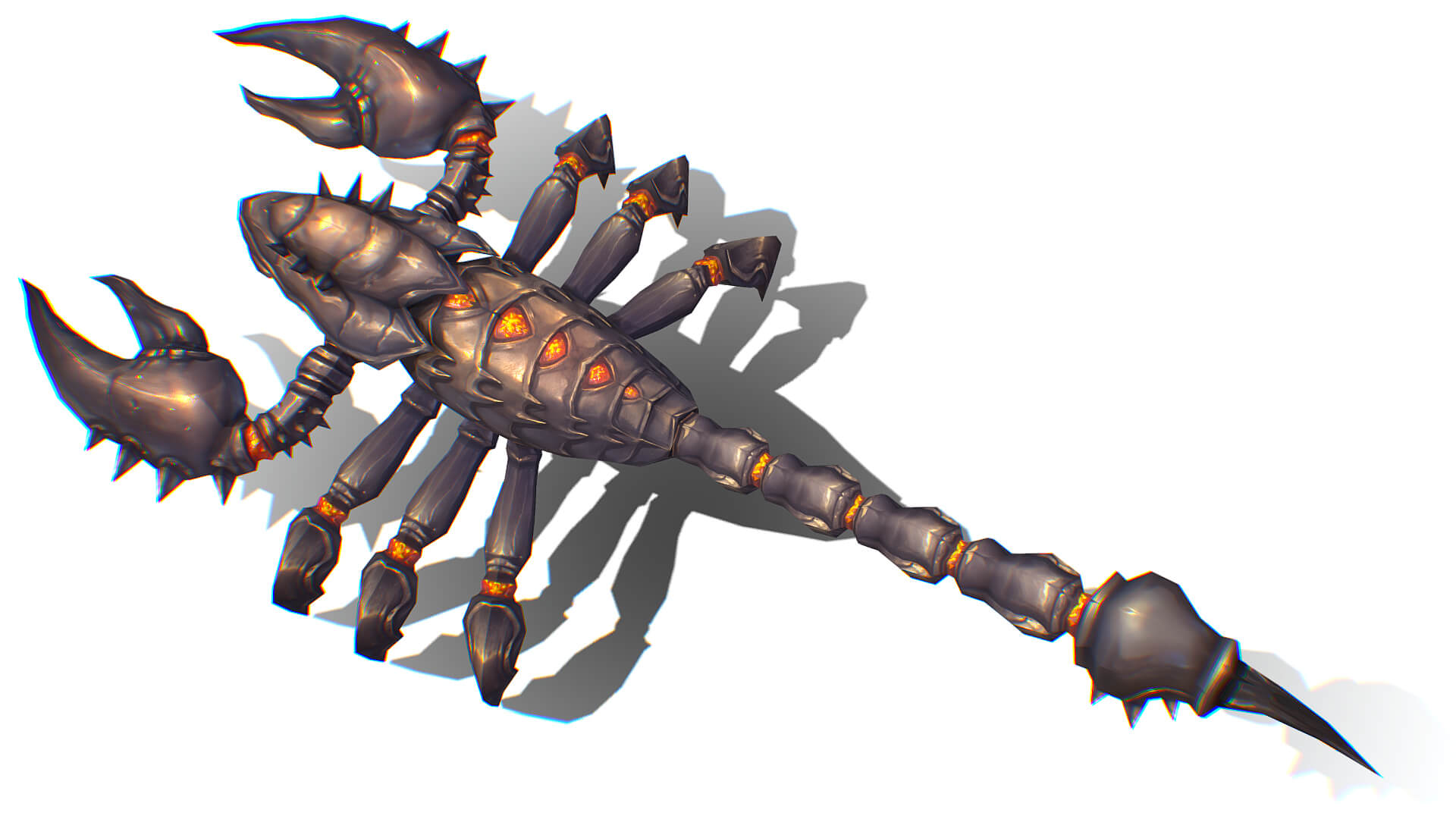 Scorpion Pandinus Dictator Arthropod Fiery-Clawed Armored 3D Model by ...