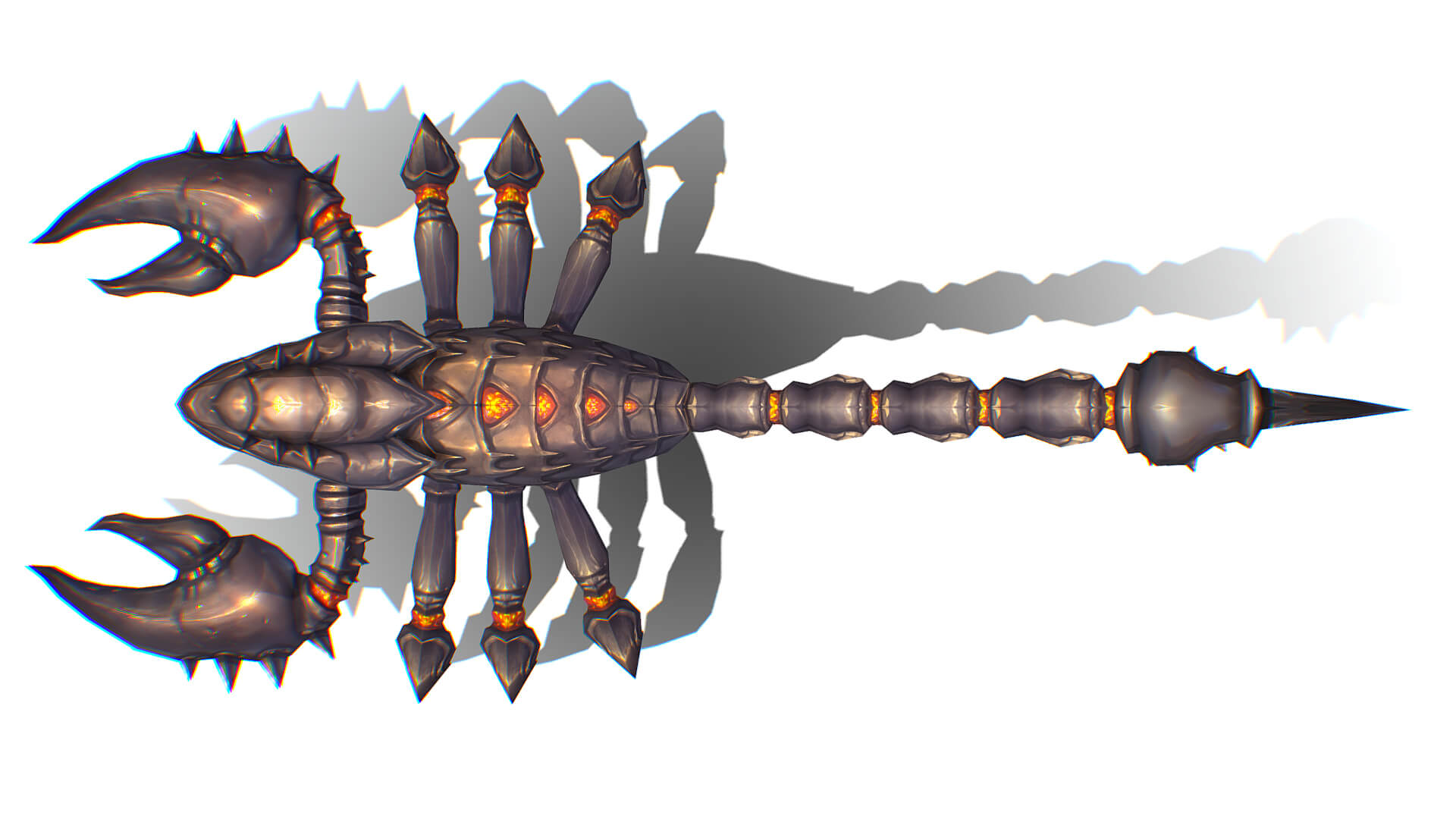 Scorpion Pandinus Dictator Arthropod Fiery-Clawed Armored 3D Model by ...