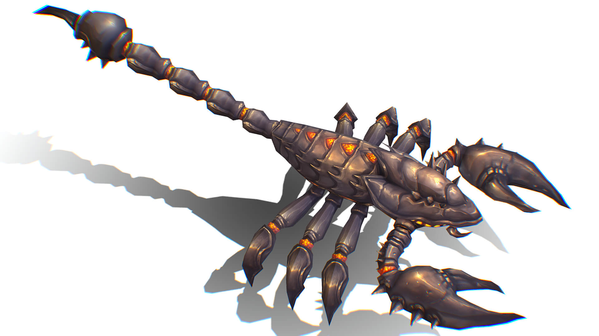Scorpion Pandinus Dictator Arthropod Fiery-Clawed Armored 3D Model by ...