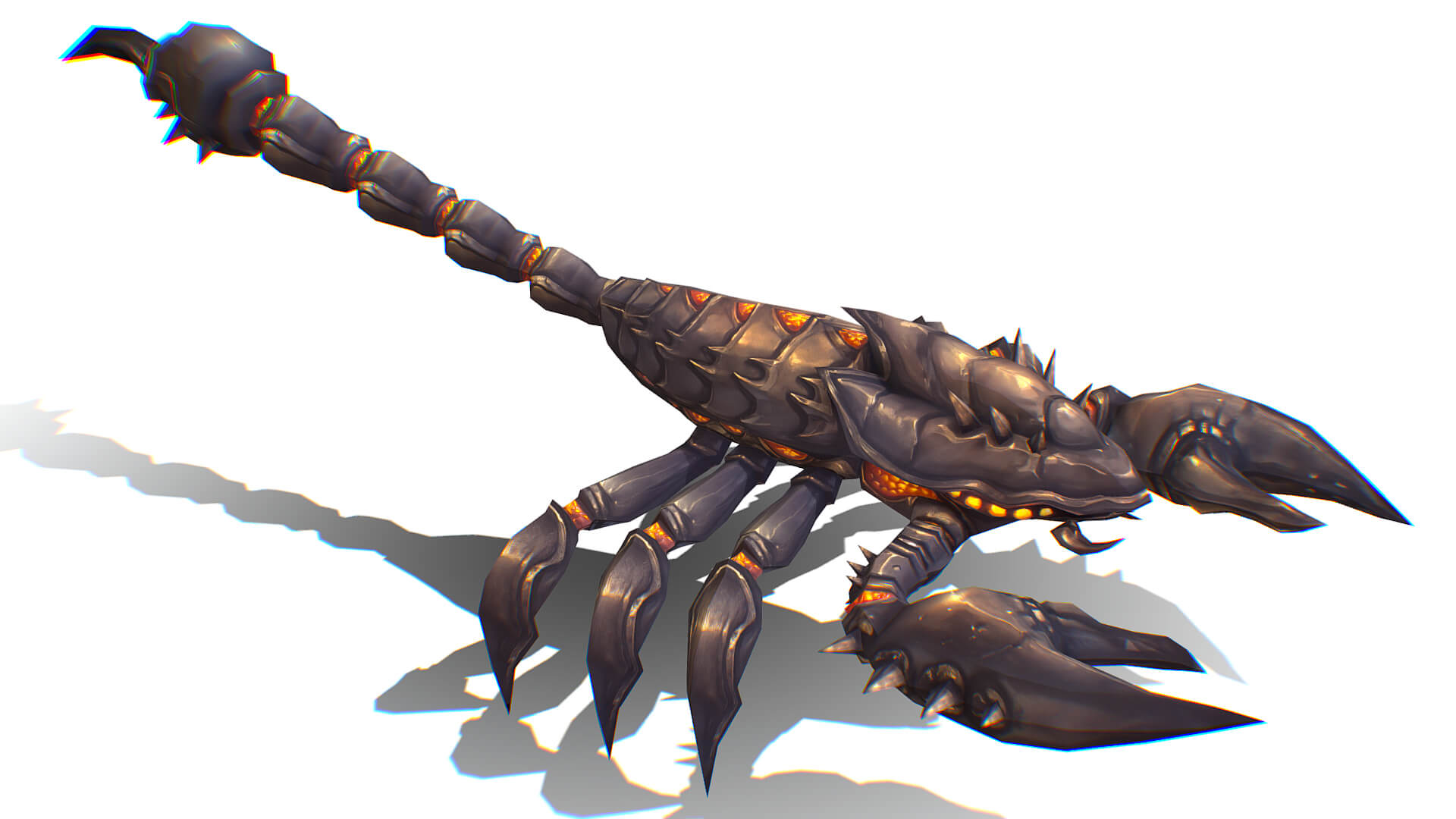 Scorpion Pandinus Dictator Arthropod Fiery-Clawed Armored 3D Model by ...