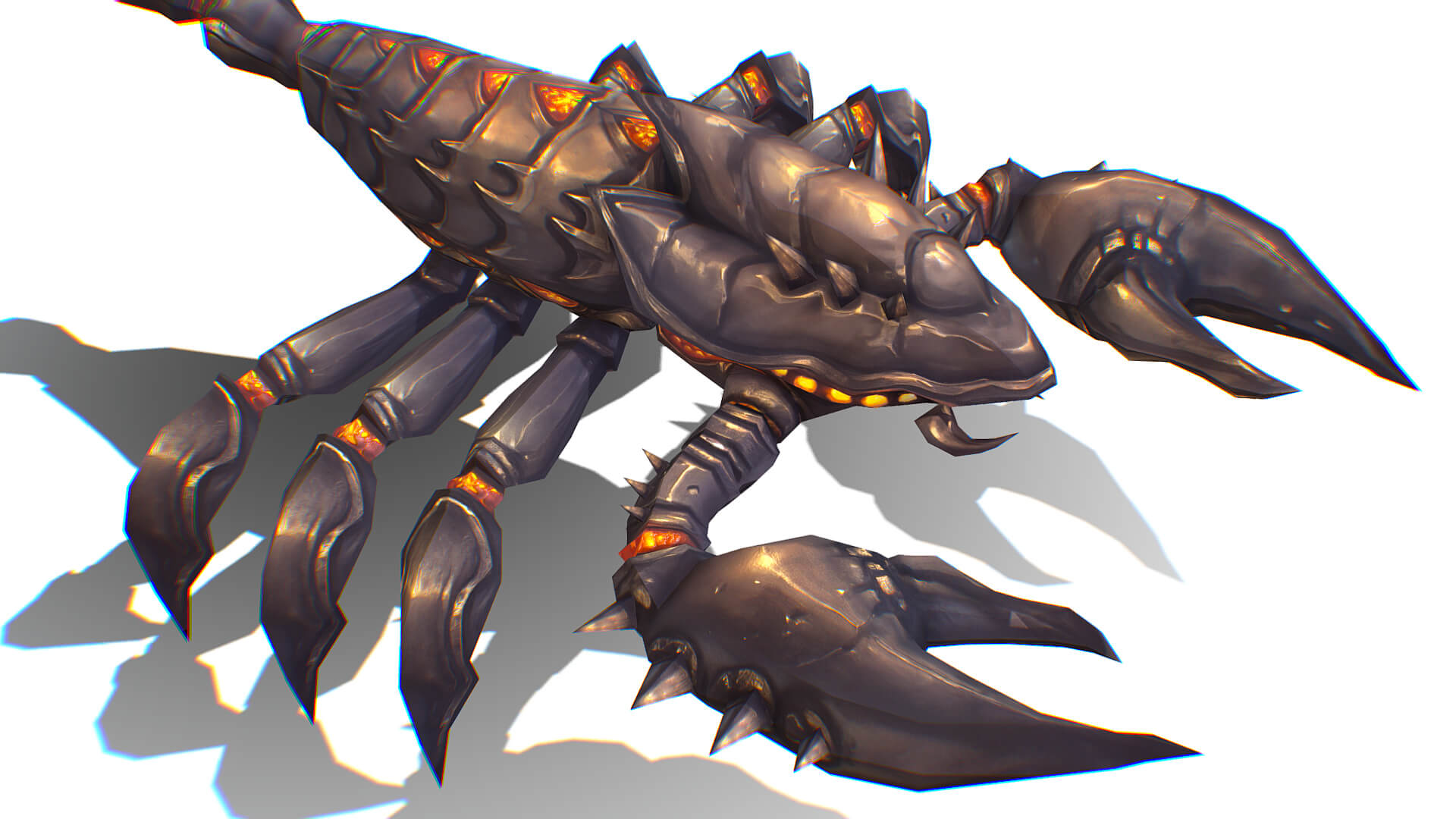 Scorpion Pandinus Dictator Arthropod Fiery-Clawed Armored 3D Model by ...