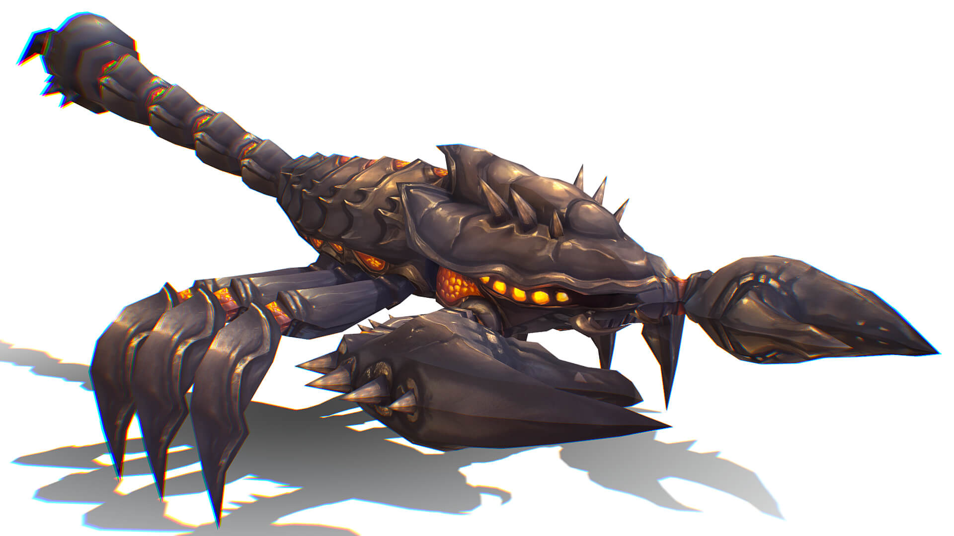 Scorpion Pandinus Dictator Arthropod Fiery-Clawed Armored 3D Model by ...