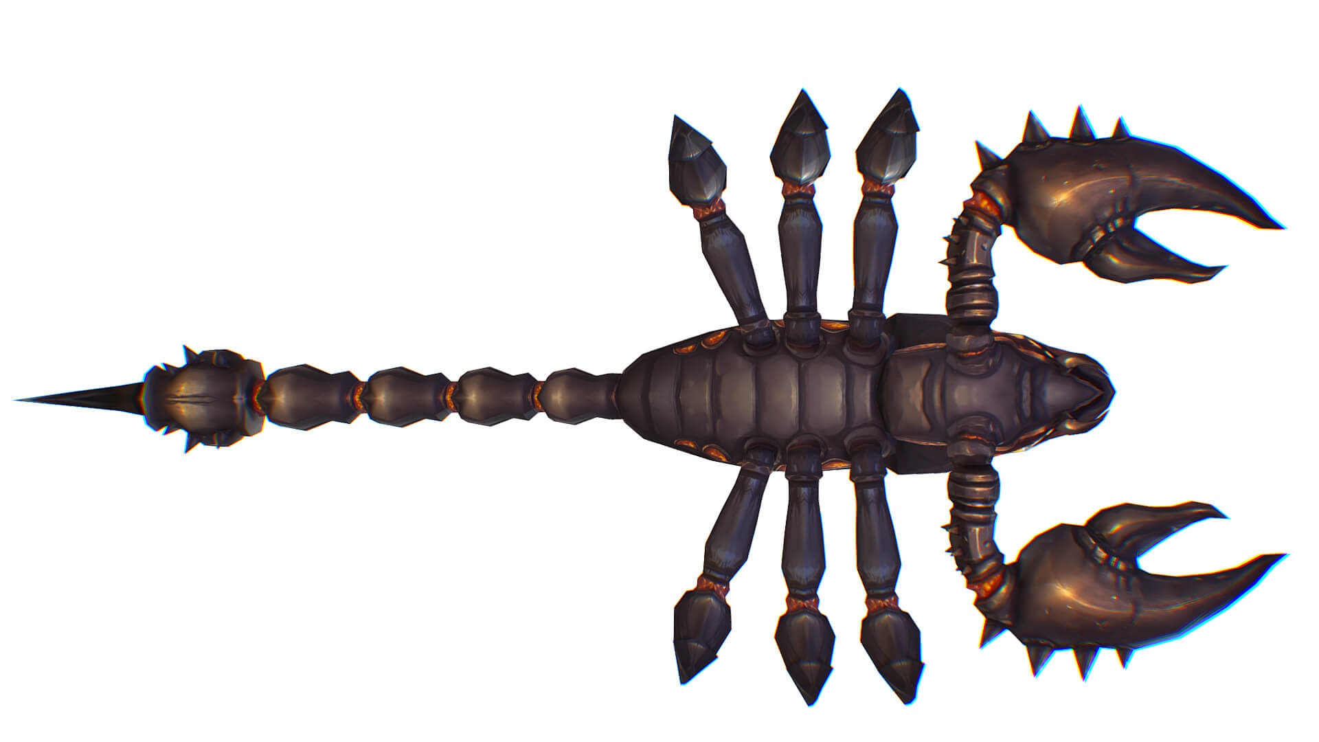 Scorpion Pandinus Dictator Arthropod Fiery-Clawed Armored 3D Model by ...
