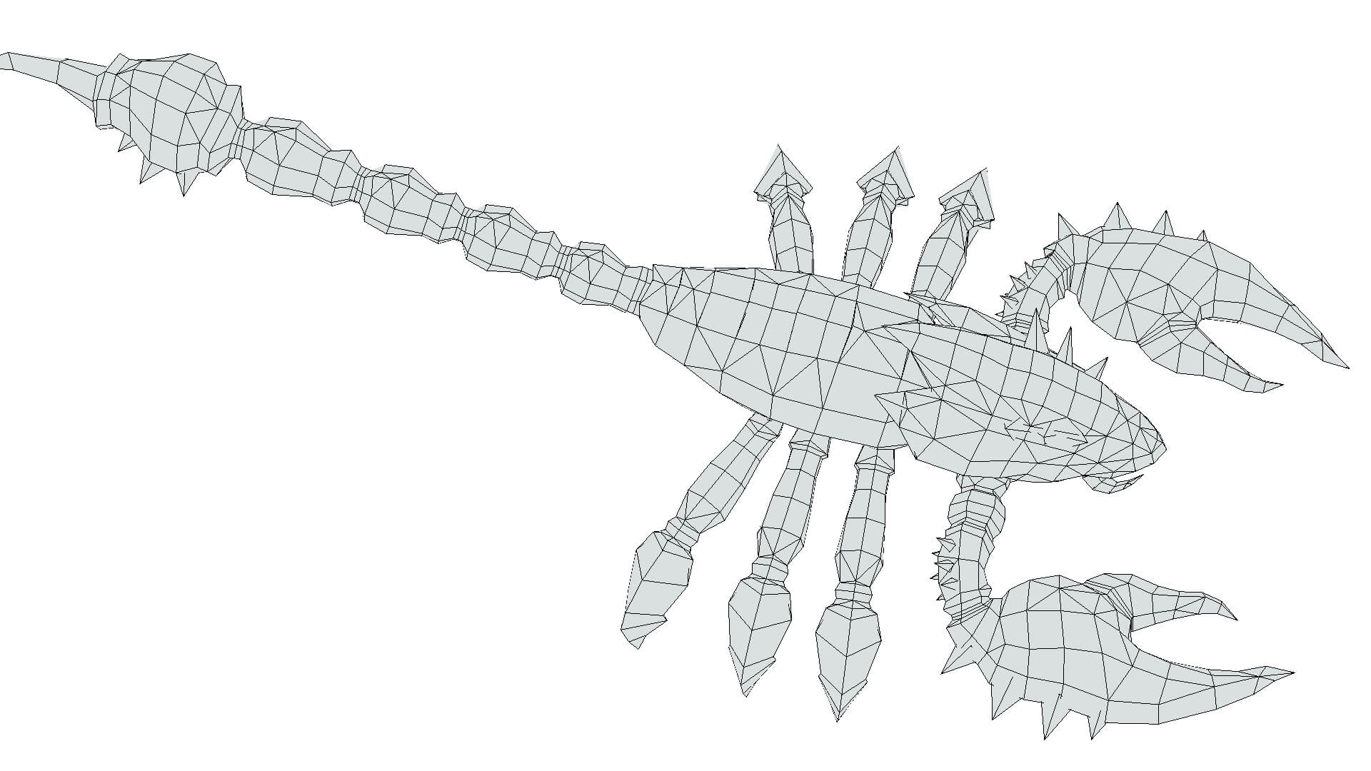 Scorpion Pandinus Dictator Arthropod Fiery-Clawed Armored 3D Model by ...