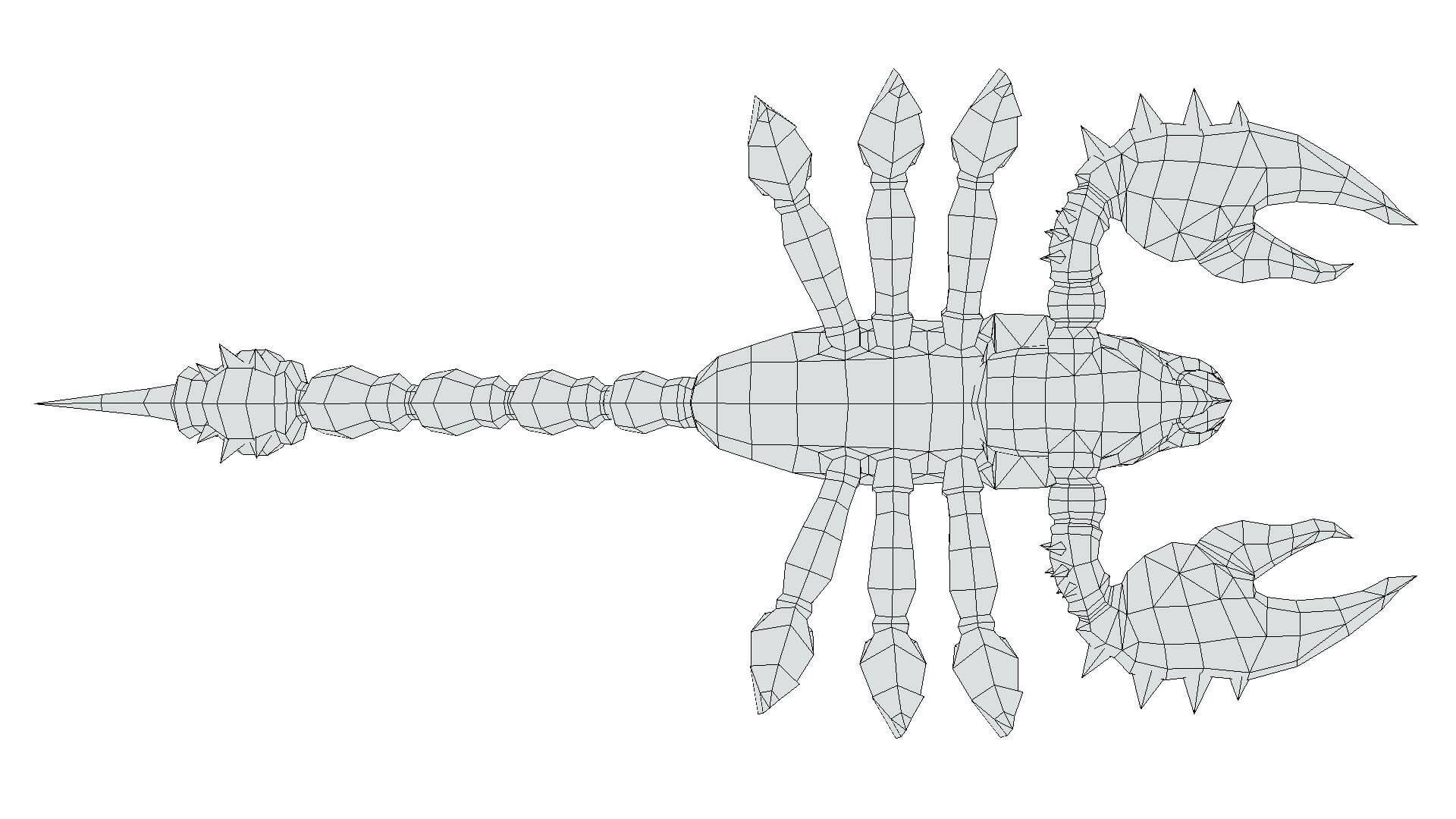 Scorpion Pandinus Dictator Arthropod Fiery-Clawed Armored 3D Model by ...