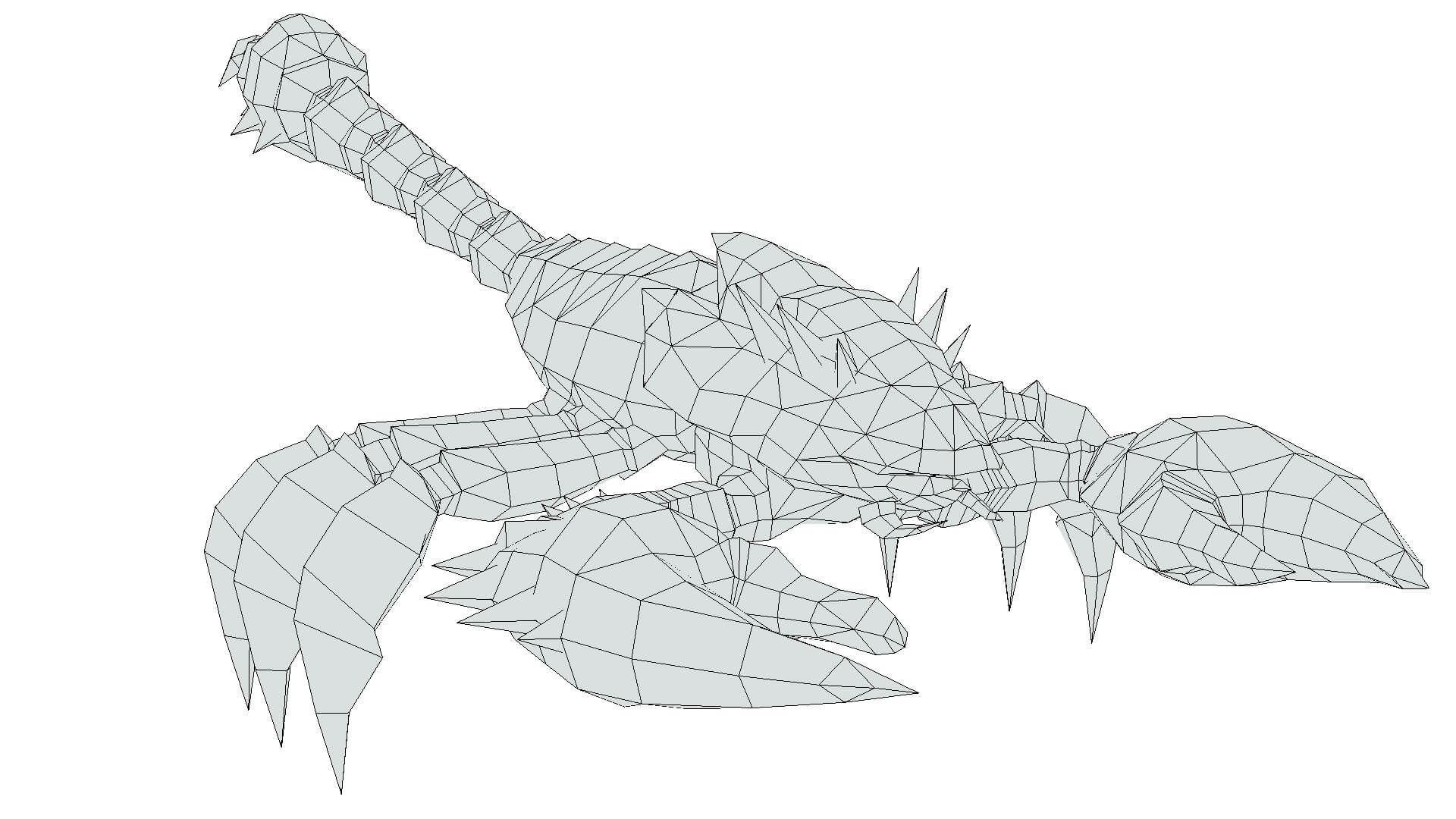 Scorpion Pandinus Dictator Arthropod Fiery-Clawed Armored 3D Model by ...