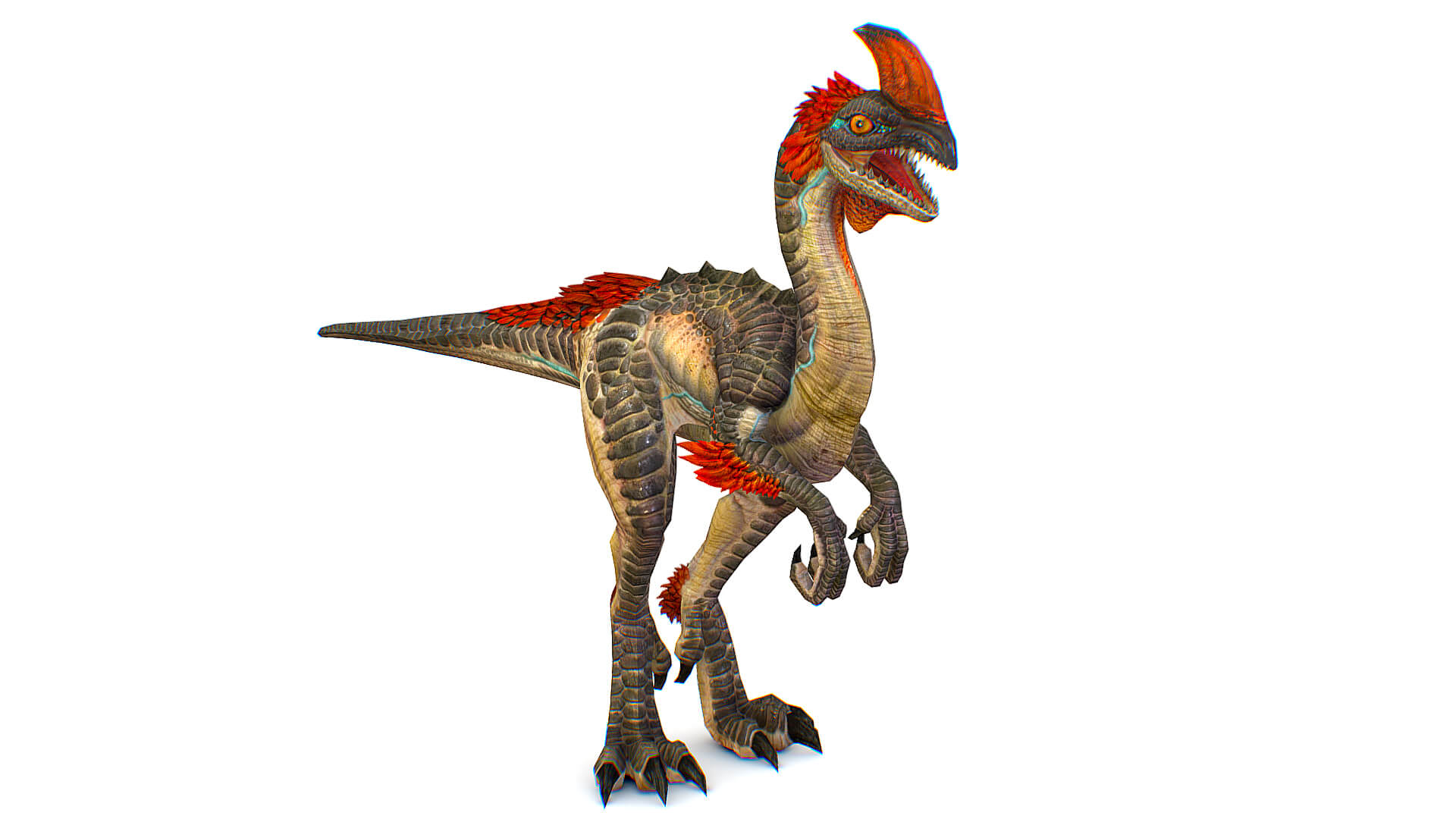 Tyrannosaurus Raptor Dinosaur Rong Kai Monster - 3D Model by LiveBook3D