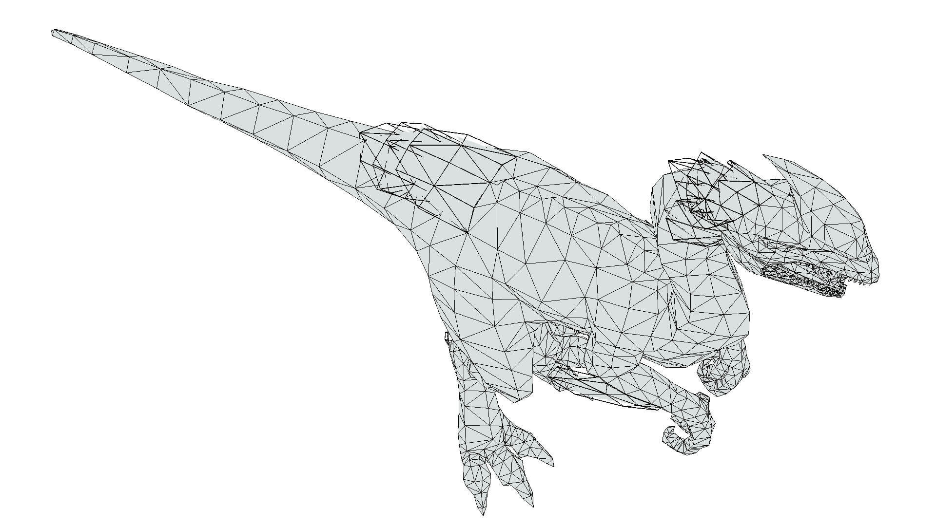 Tyrannosaurus Raptor Dinosaur Rong Kai Monster - 3D Model by LiveBook3D